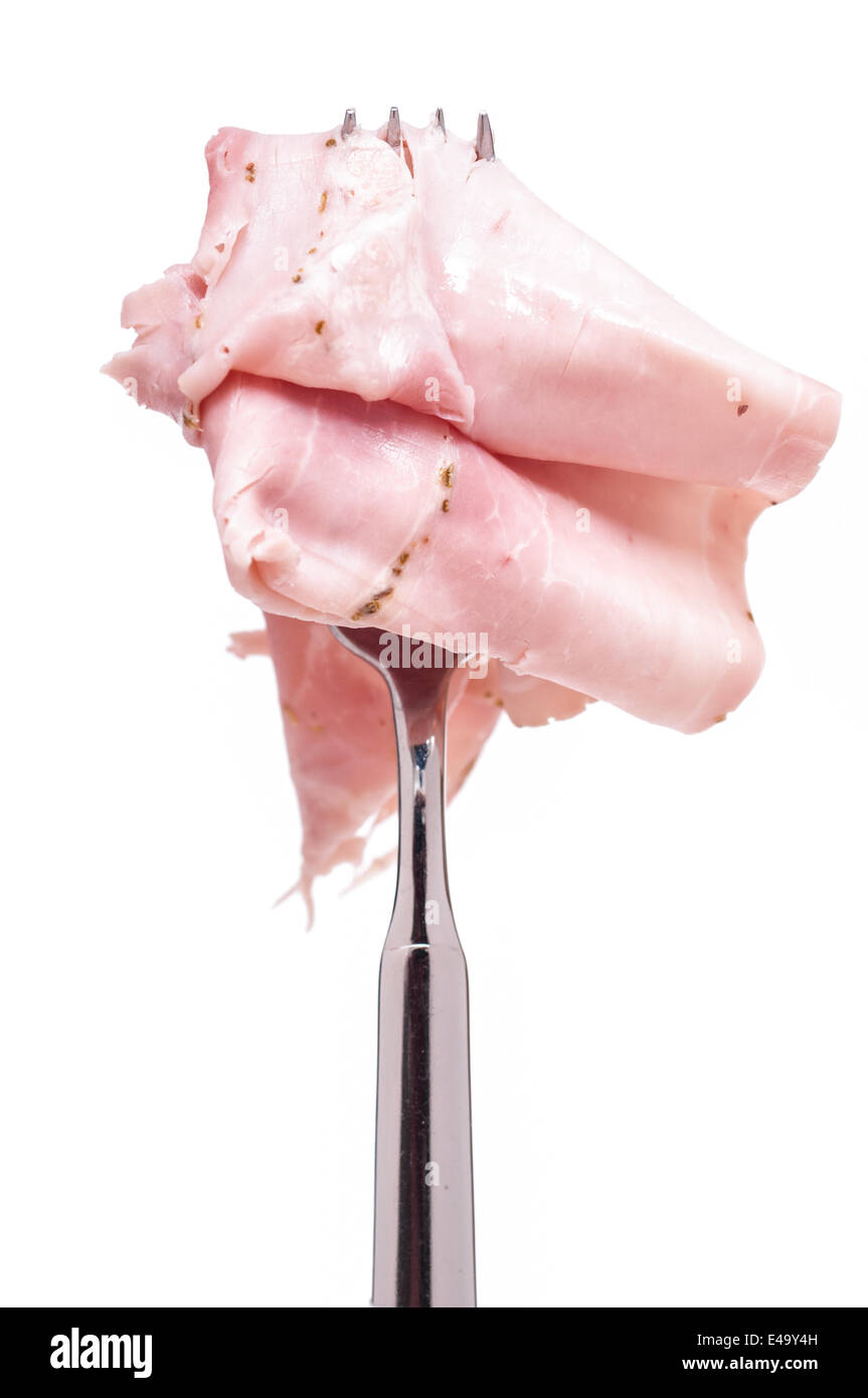 Boiled ham with rosmary Stock Photo - Alamy