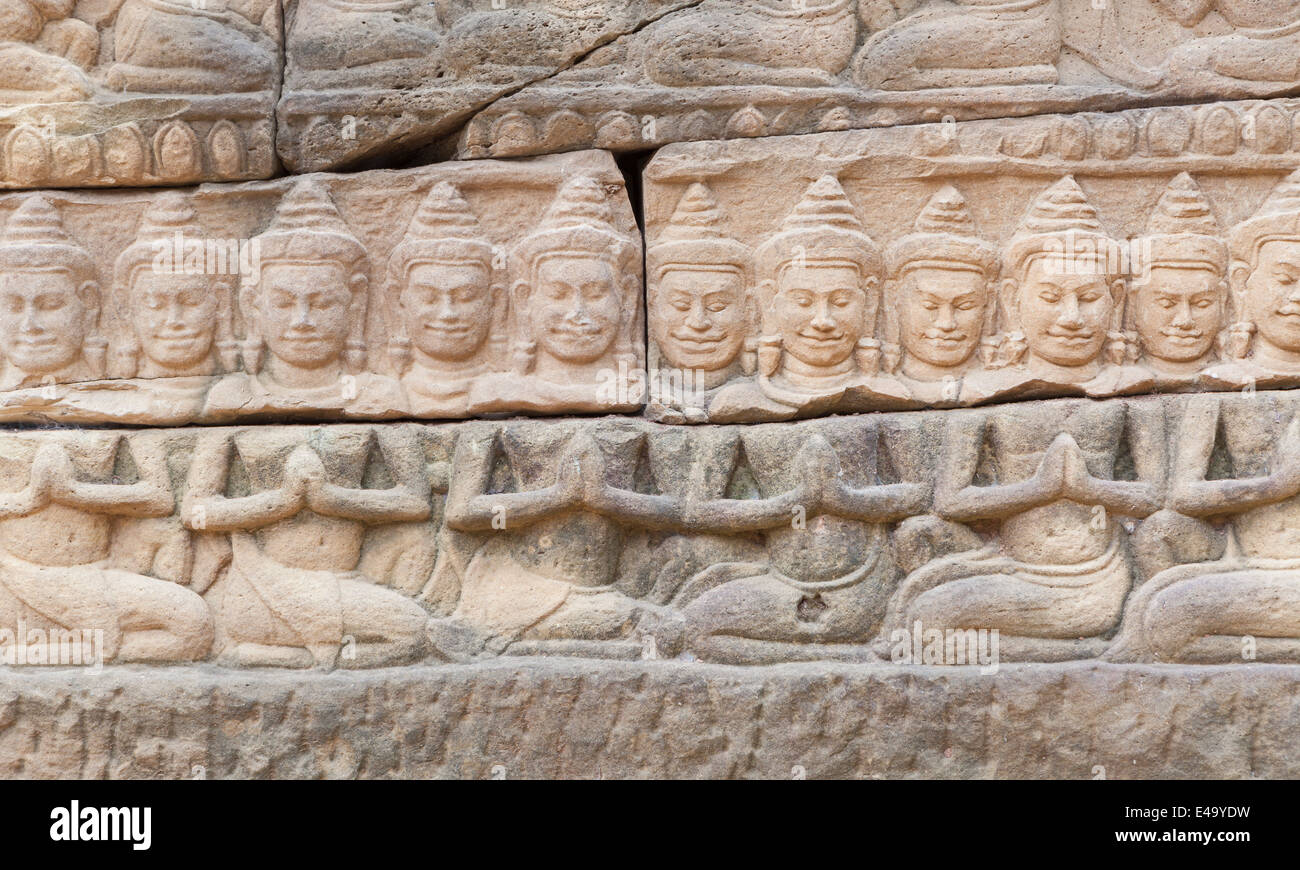 Khmer bas relief cambodian hi-res stock photography and images - Alamy