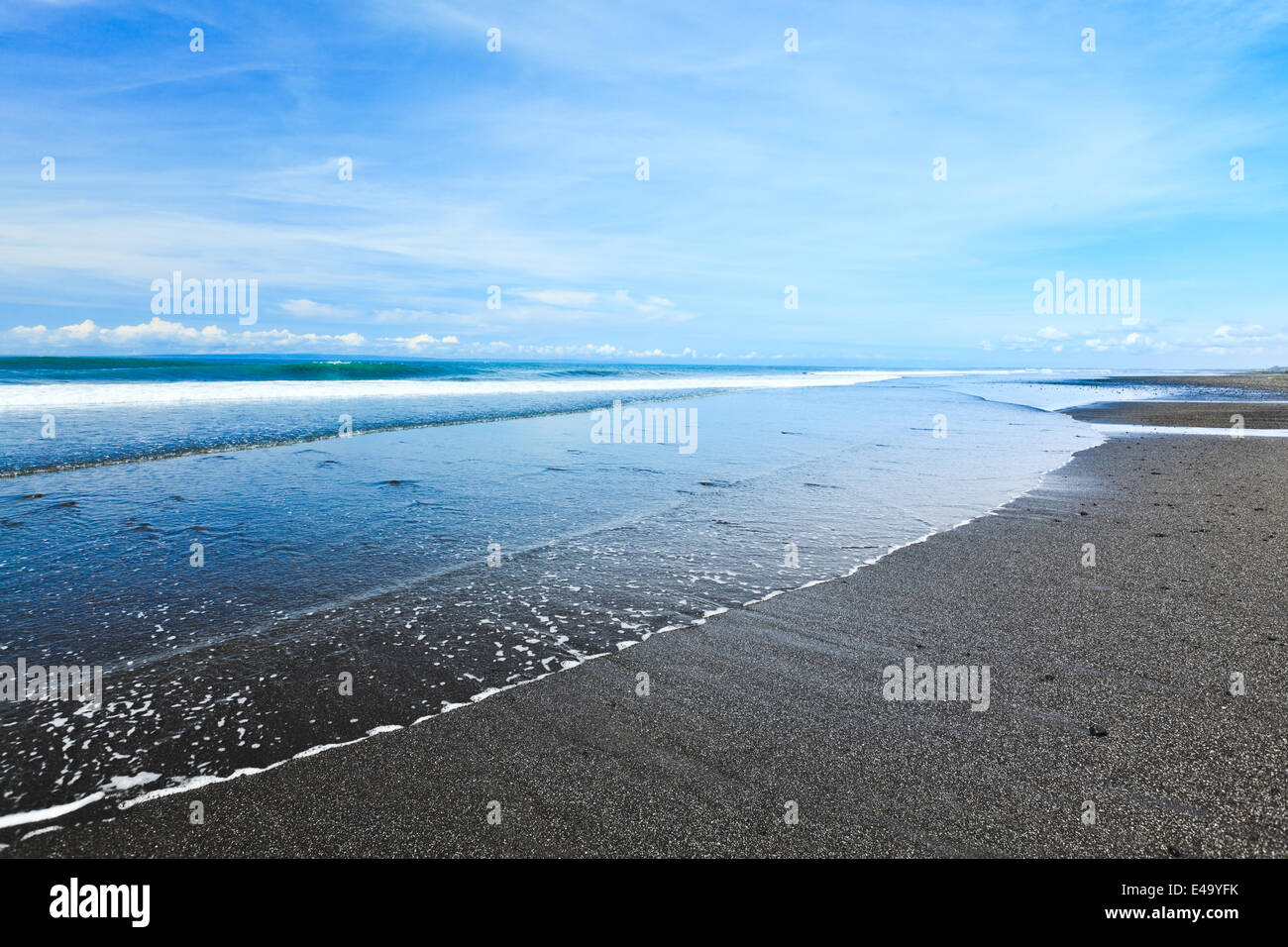 Volcanic sand beach Stock Photo - Alamy