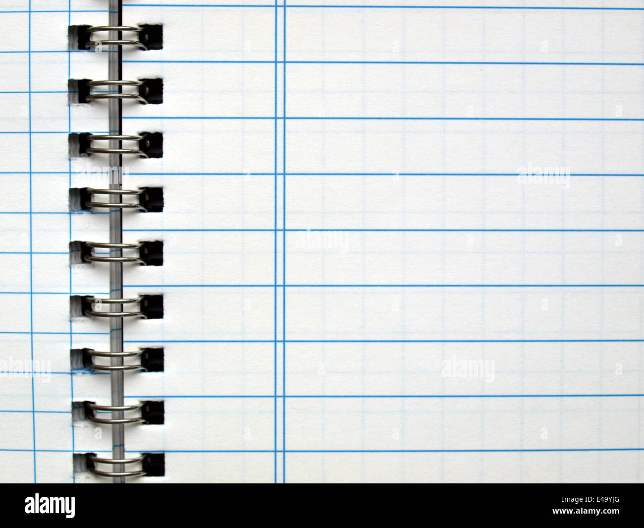 Blank notebook page Stock Photo - Alamy