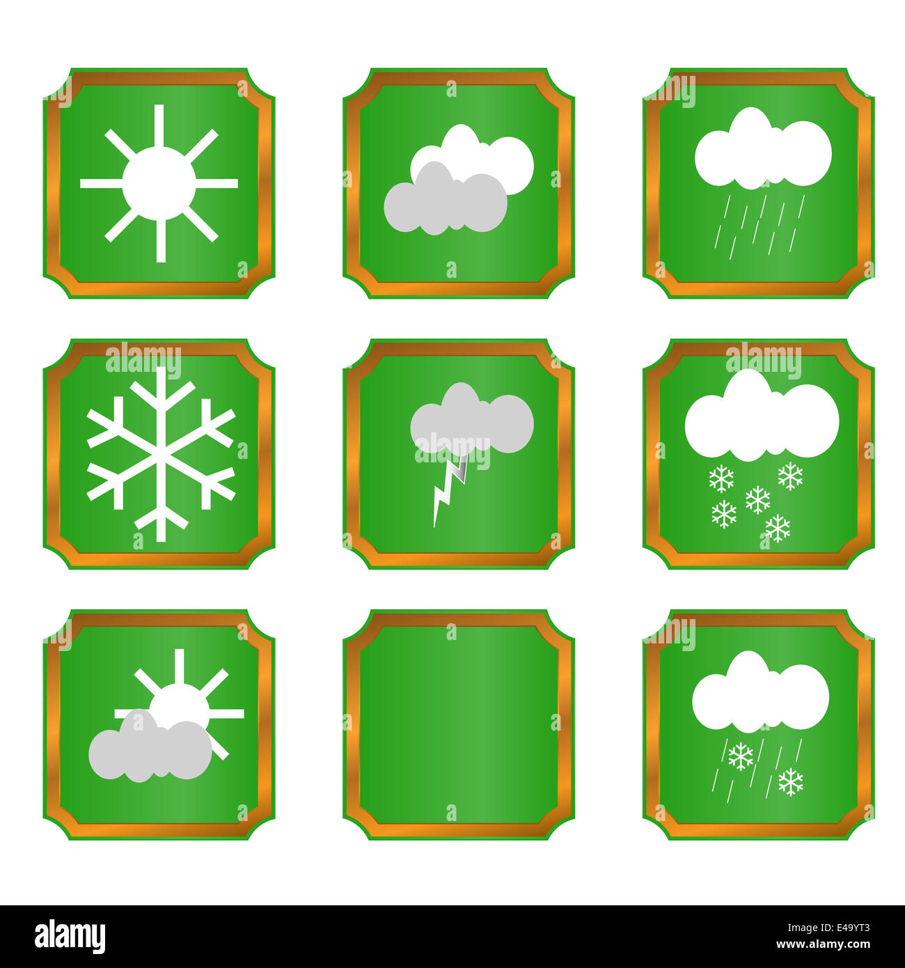 Weather forecast buttons hi-res stock photography and images - Alamy