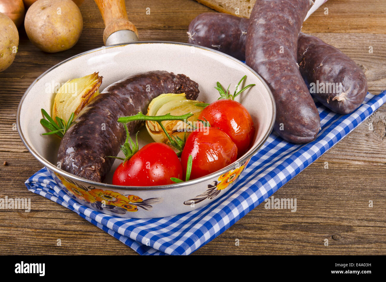 Krupniok blood sausage hi-res stock photography and images - Alamy