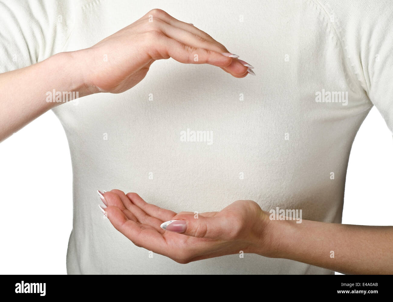 Two open hands holding handful hi-res stock photography and images - Alamy