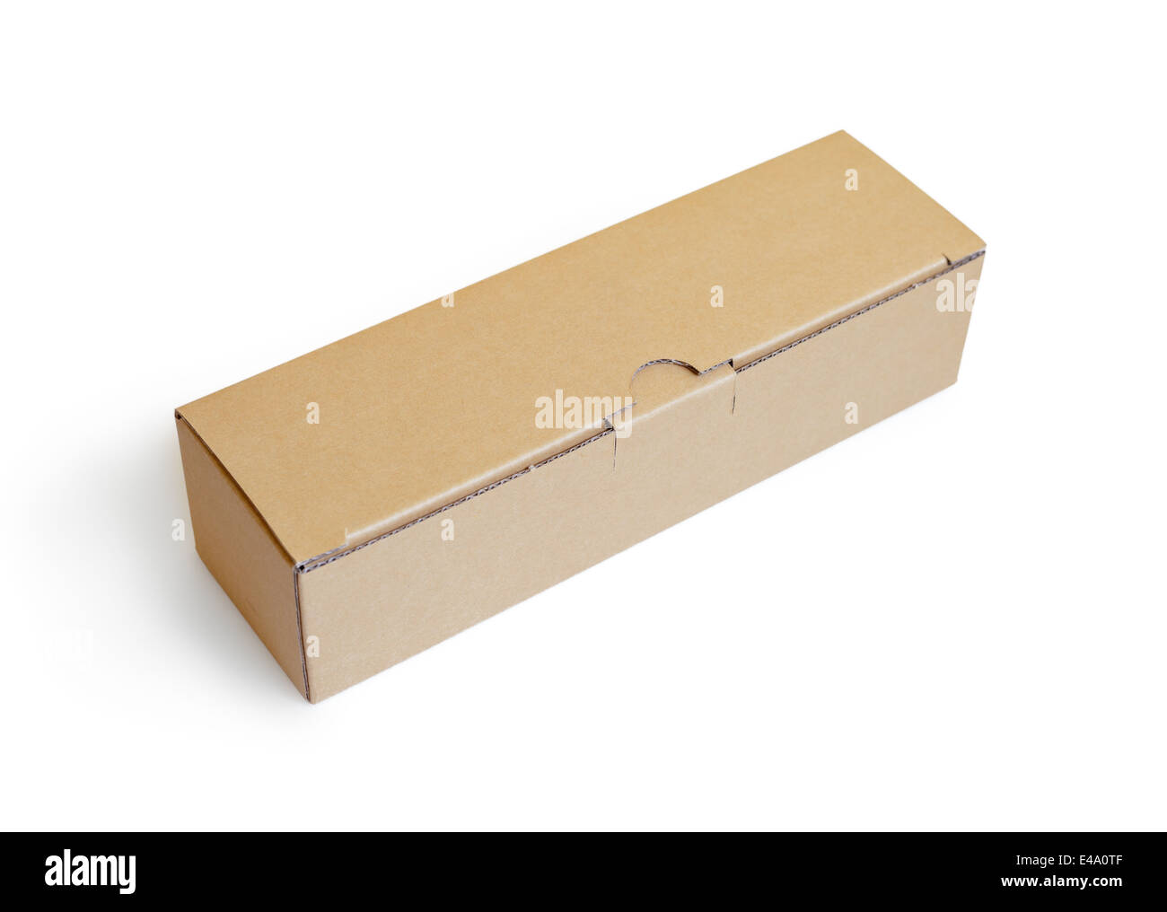 Closed cardboard box - isolated on white background Stock Photo - Alamy