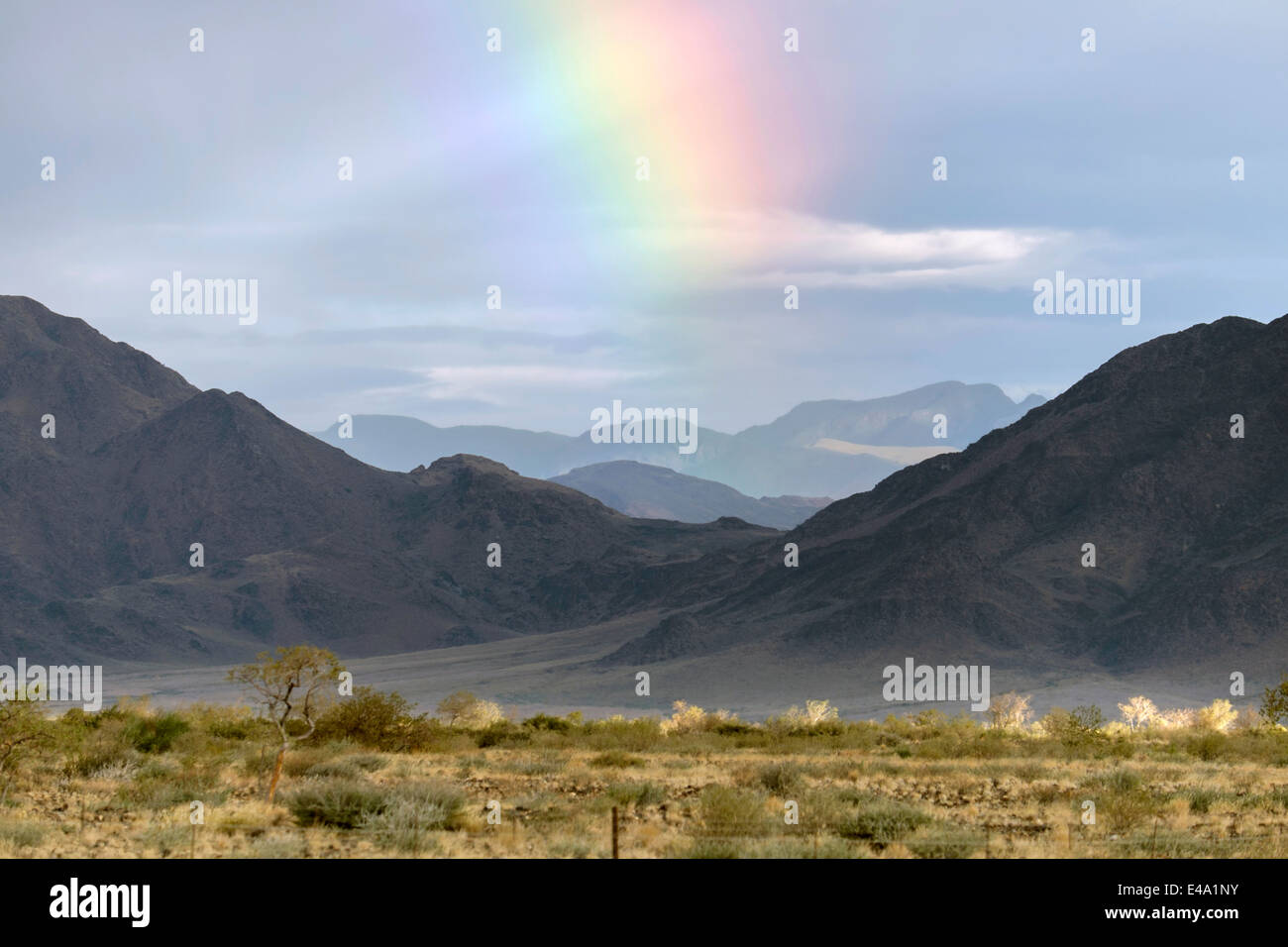 Africa, Namibia, Rainbow over Sossusvlei Stock Photo - Alamy