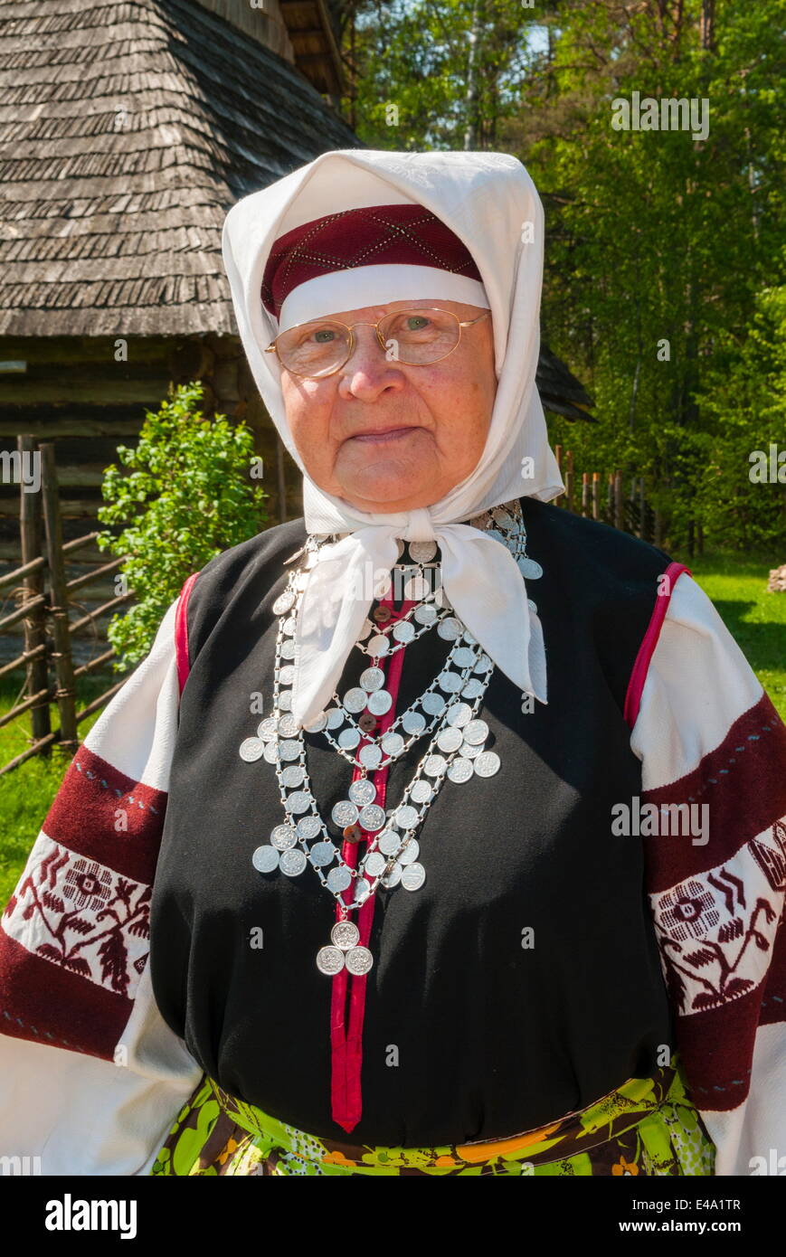Seto women in traditional costume, Seto Farm Museum, Varska, Estonia ...