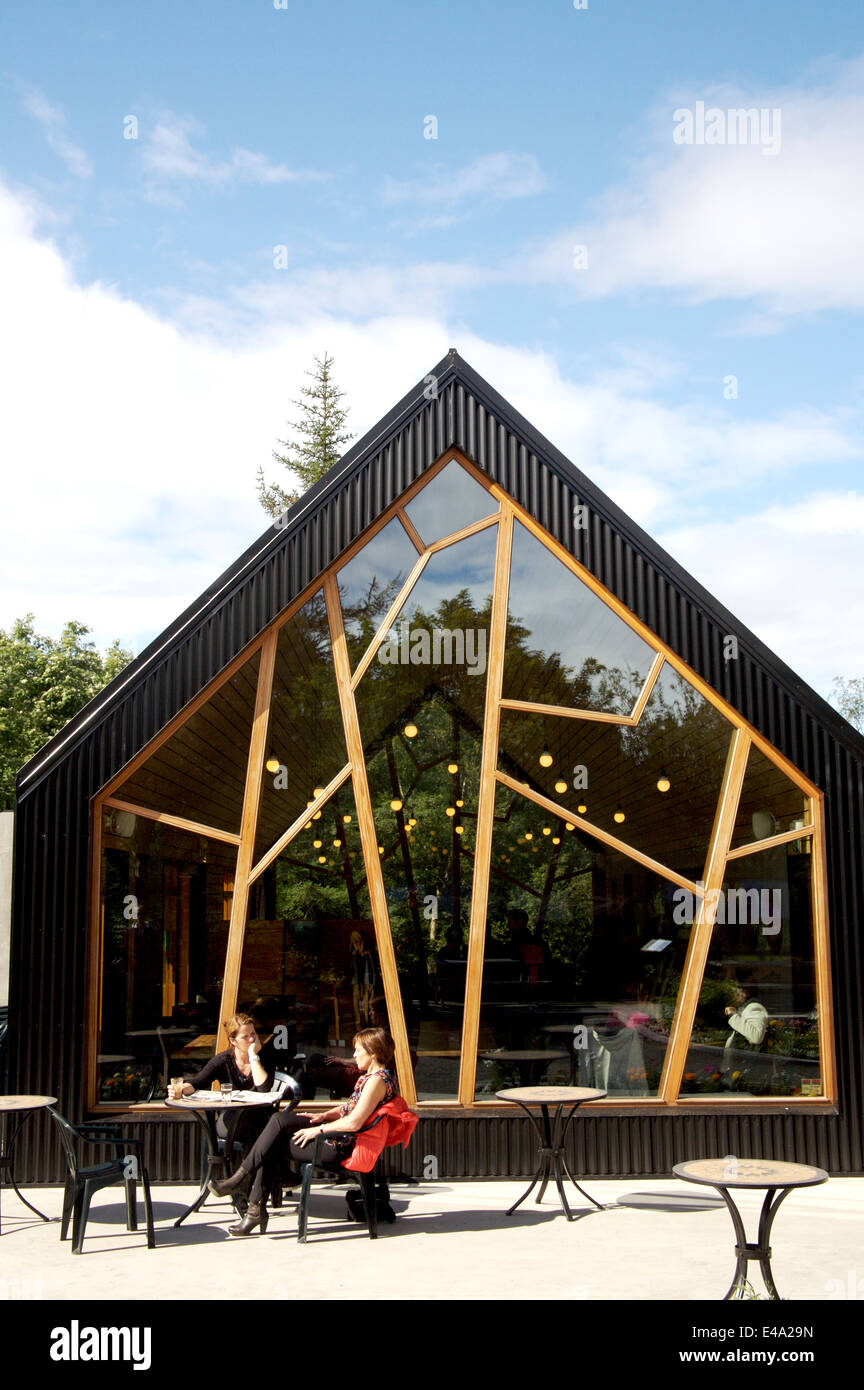 Cafe in Botanical gardens, Akureyri, Iceland Stock Photo - Alamy