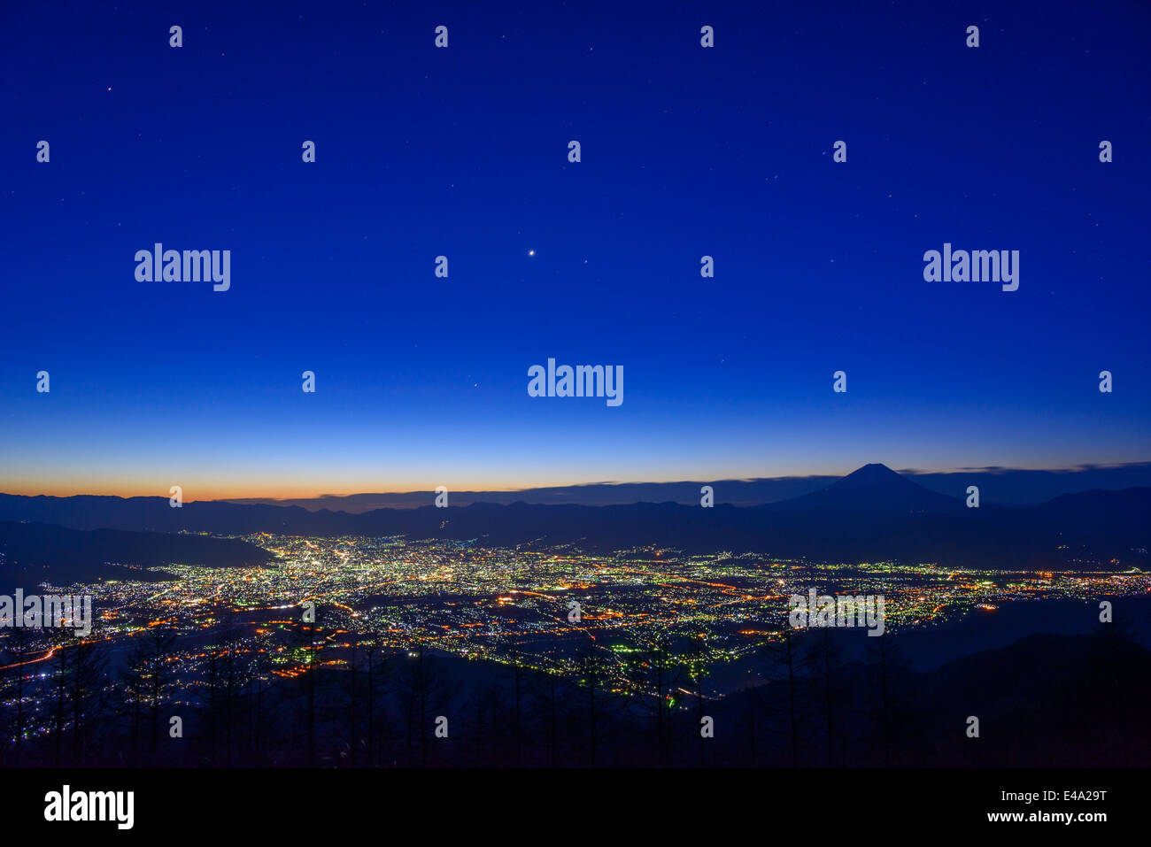 Kofu city winter yamanashi japan hi-res stock photography and images ...