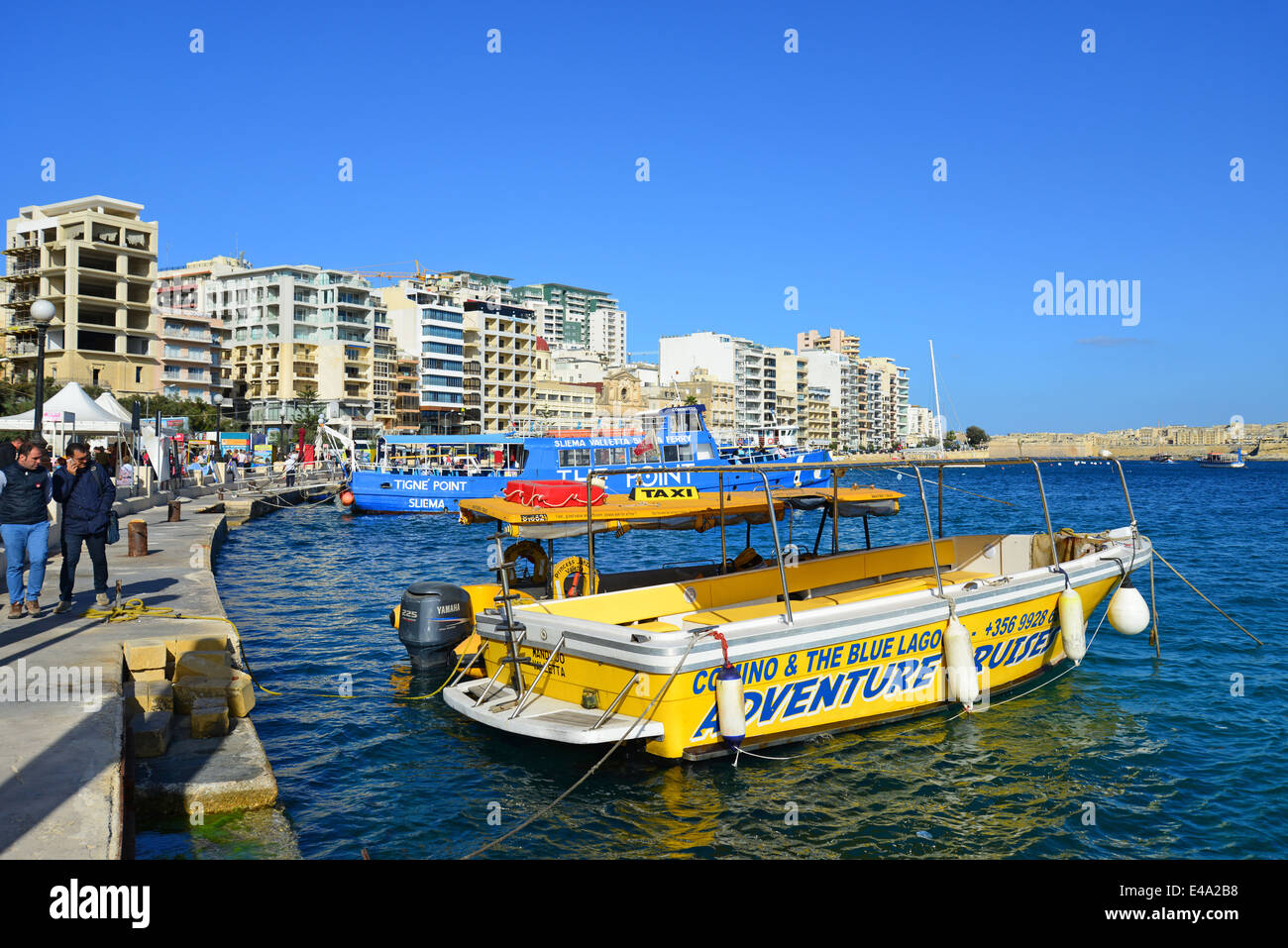 Sliema malta seafront promenade hi-res stock photography and images - Alamy