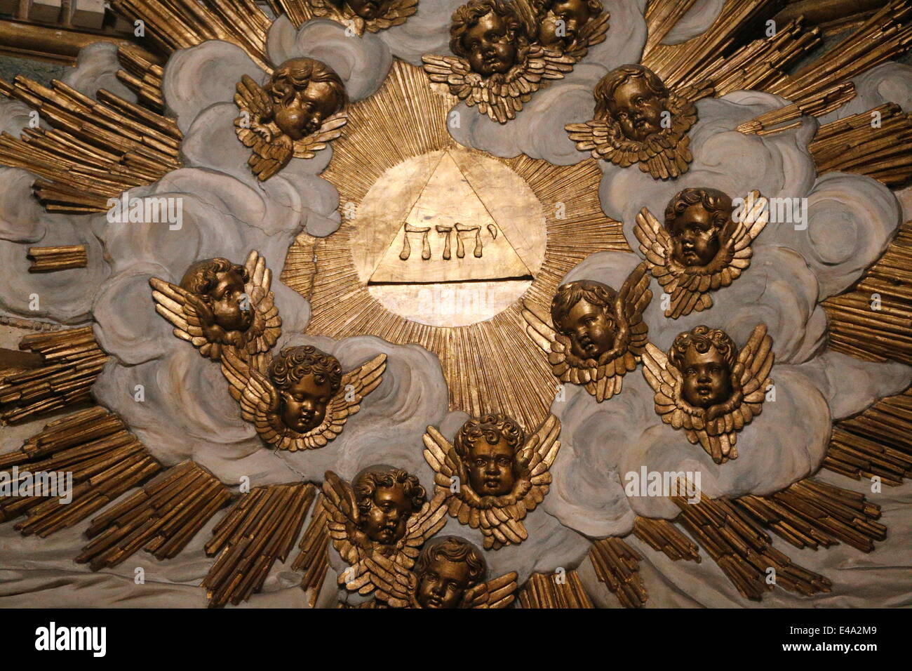 Tetragrammaton, Church of Saint-Thomas d'Aquin, Paris, France, Europe ...