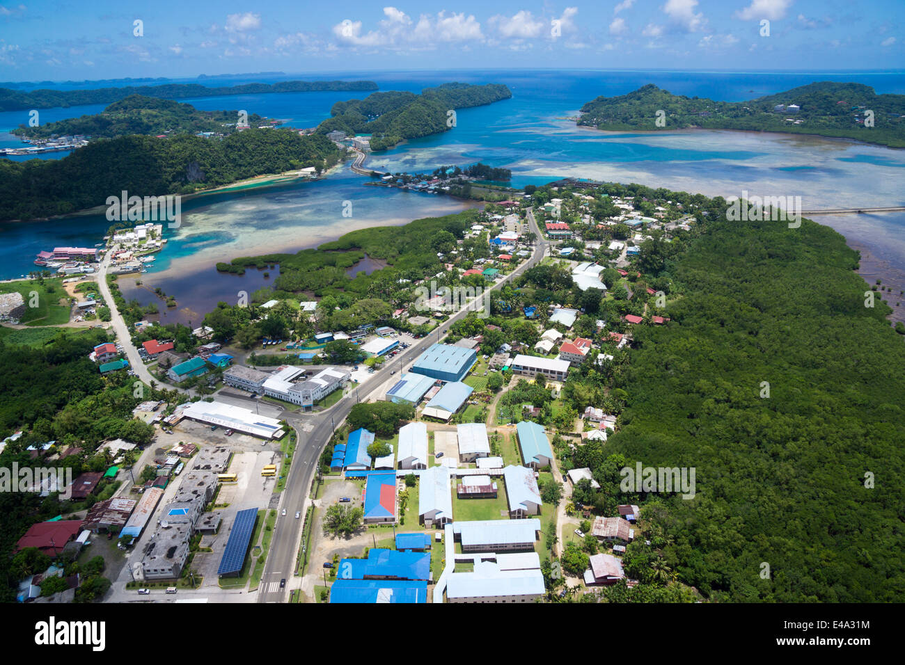Micronesia, Palau, townscape of Koror Stock Photo - Alamy