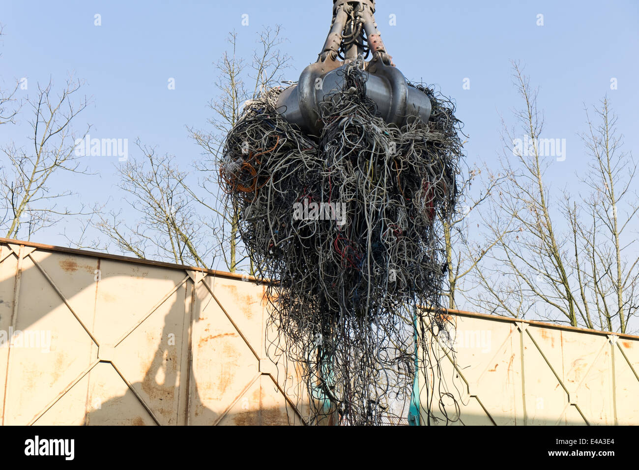 in a scrap metal recycling plant Stock Photo - Alamy