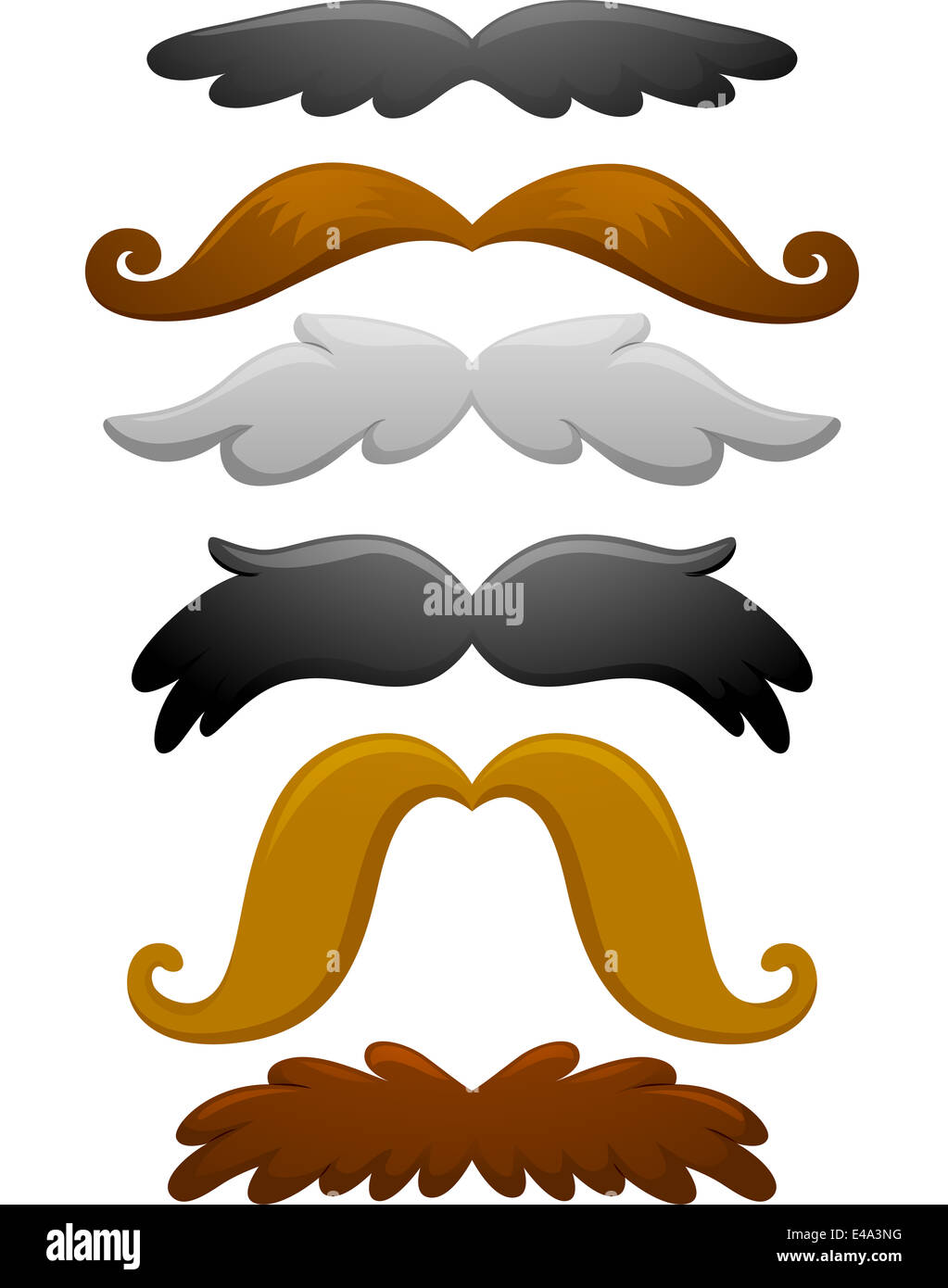 Mustache designs hi-res stock photography and images - Alamy