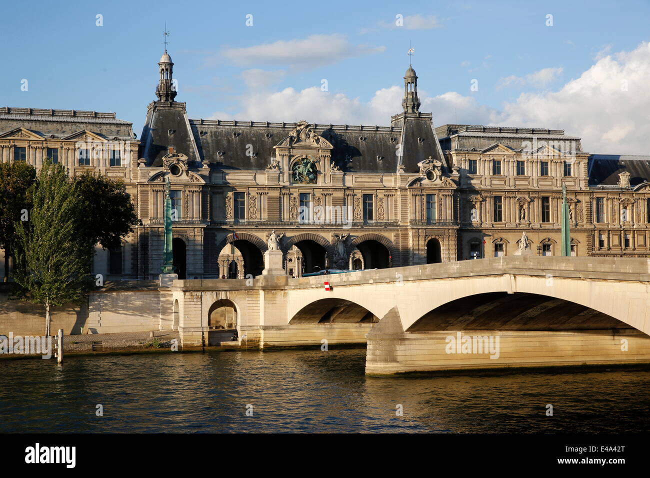 River Seine and Louvre Museum, Paris, France, Europe Stock Photo - Alamy