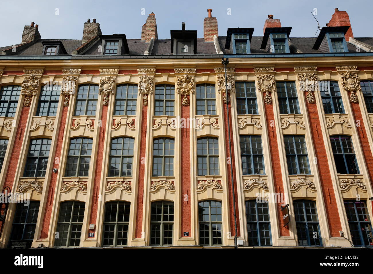Building on the Grand Place, Lille, Nord, France, Europe Stock Photo ...