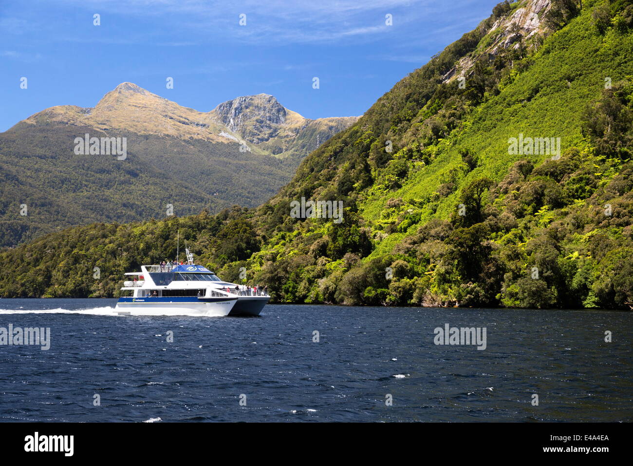 Patea Explorer cruise boat, Doubtful Sound, Fiordland National Park ...