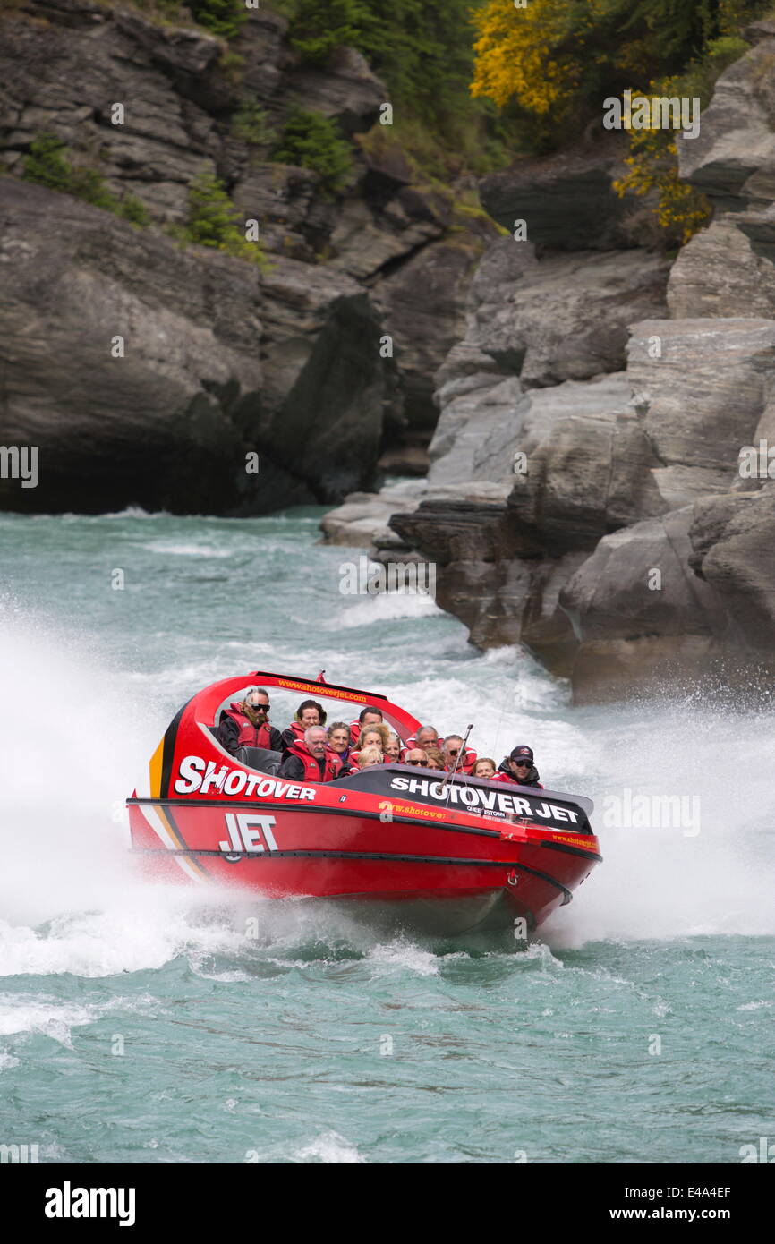 Shotover Jet, Queenstown, Otago, South Island, New Zealand, Pacific ...