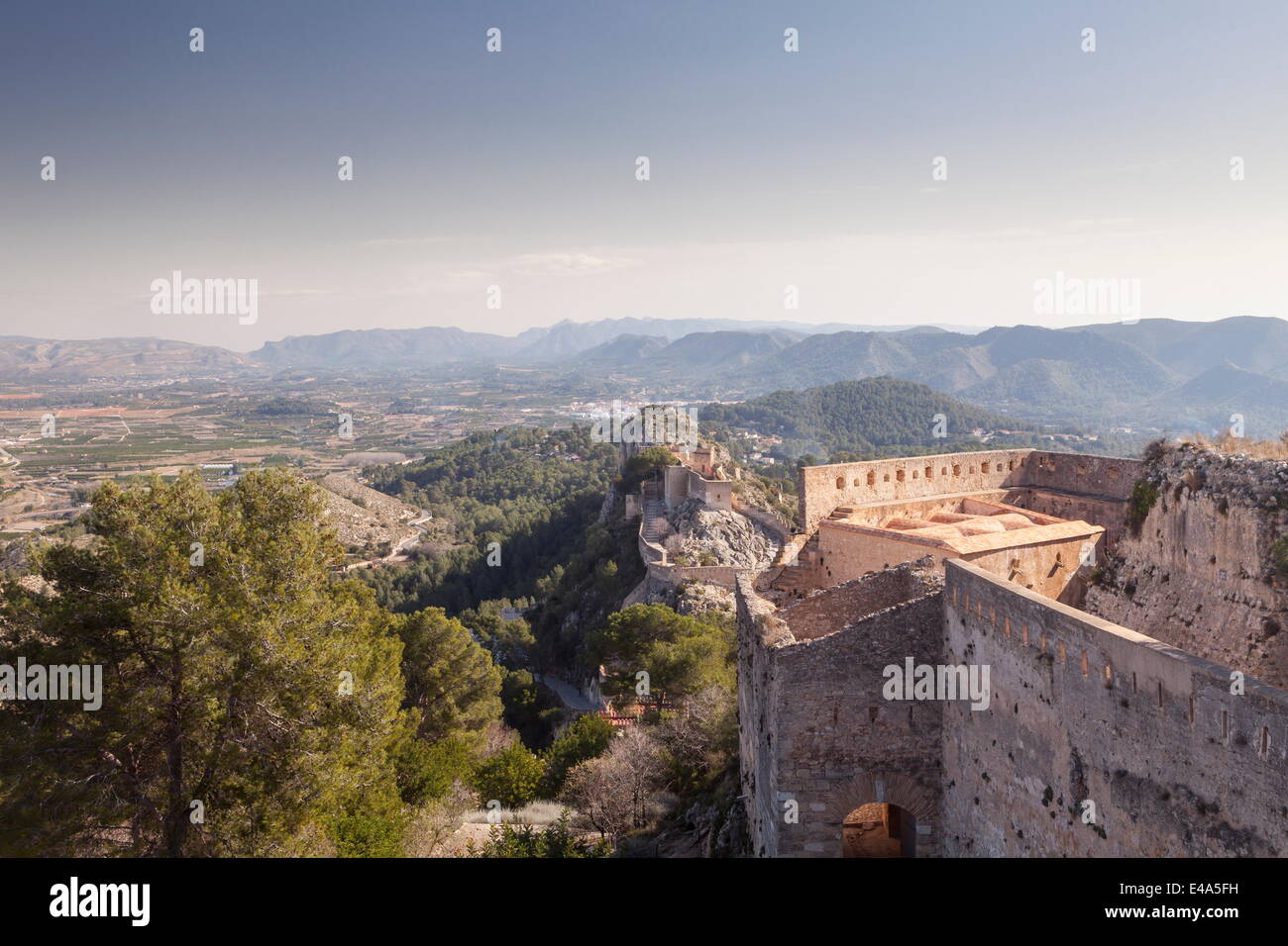 The old castle above Xativa, Valencia, Spain, Europe Stock Photo - Alamy
