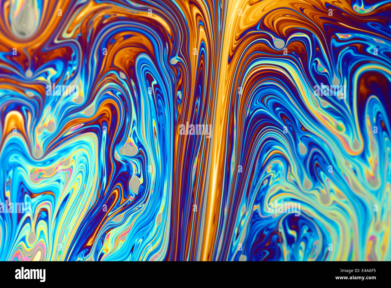 Light interference patterns on soap film Stock Photo - Alamy