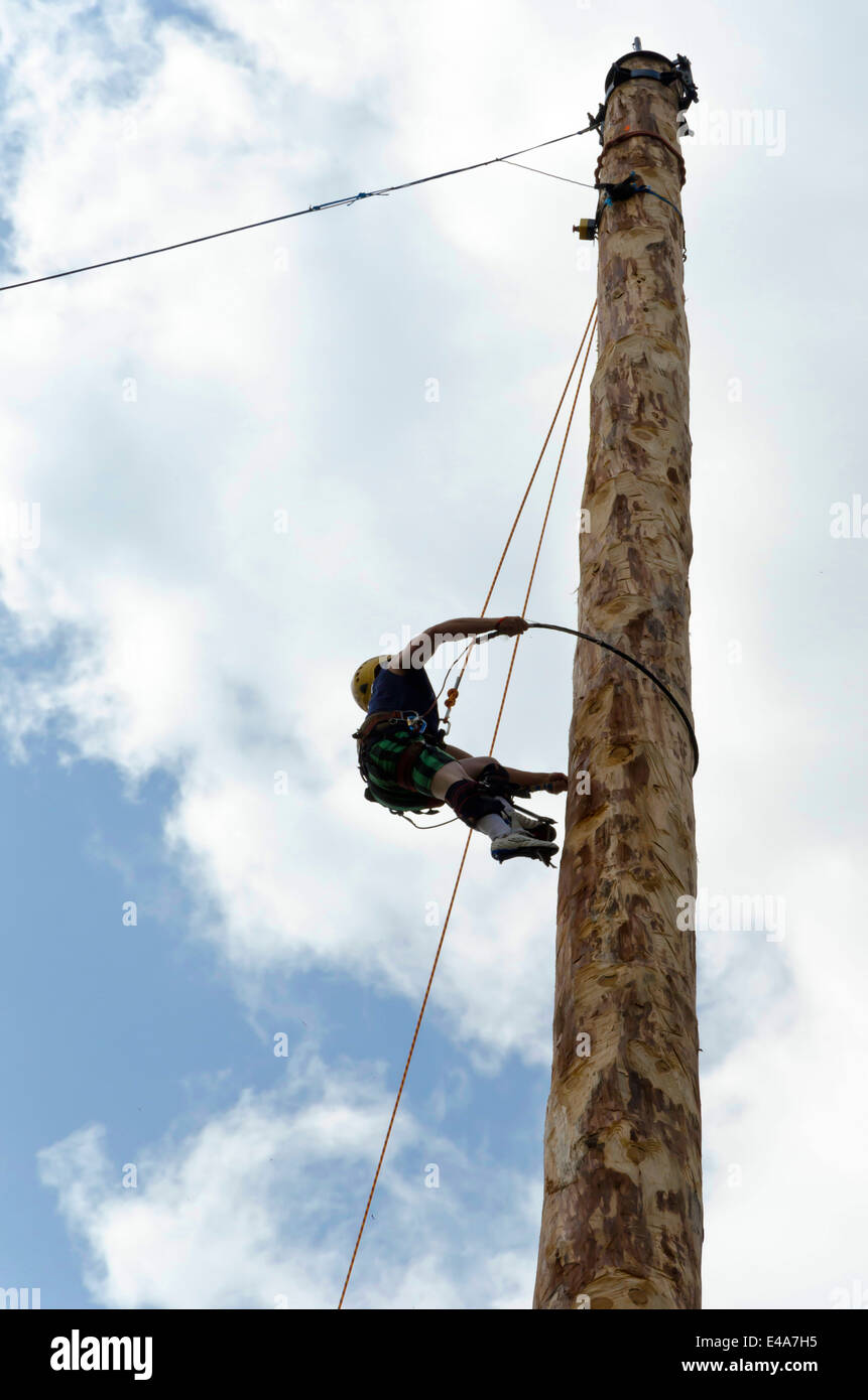 Pole climbing hi-res stock photography and images - Alamy