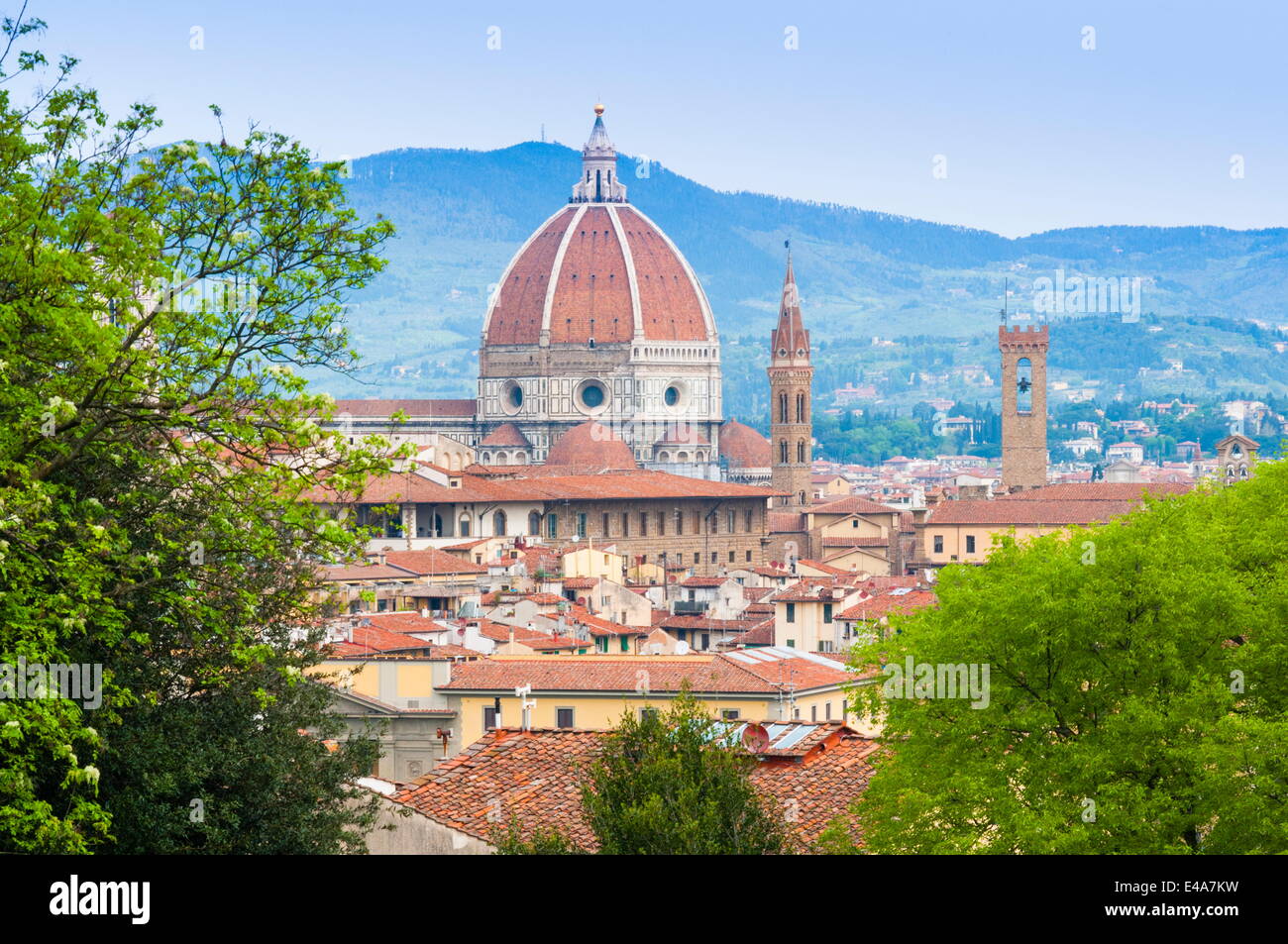 View of city center of Florence (Firenze), UNESCO World Heritage Site ...