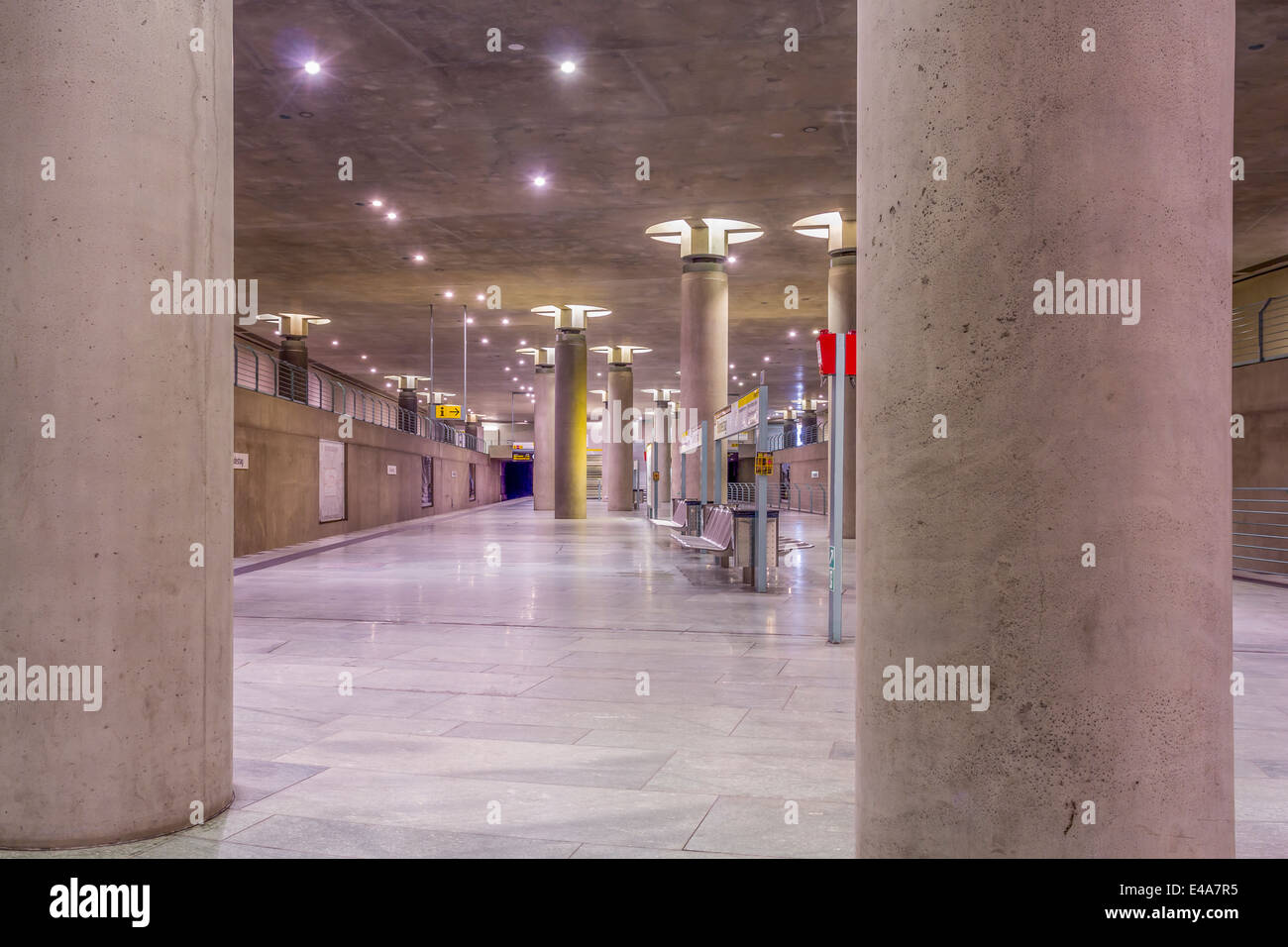 Germany, Berlin, modern architecture of subway station Bundestag Stock ...
