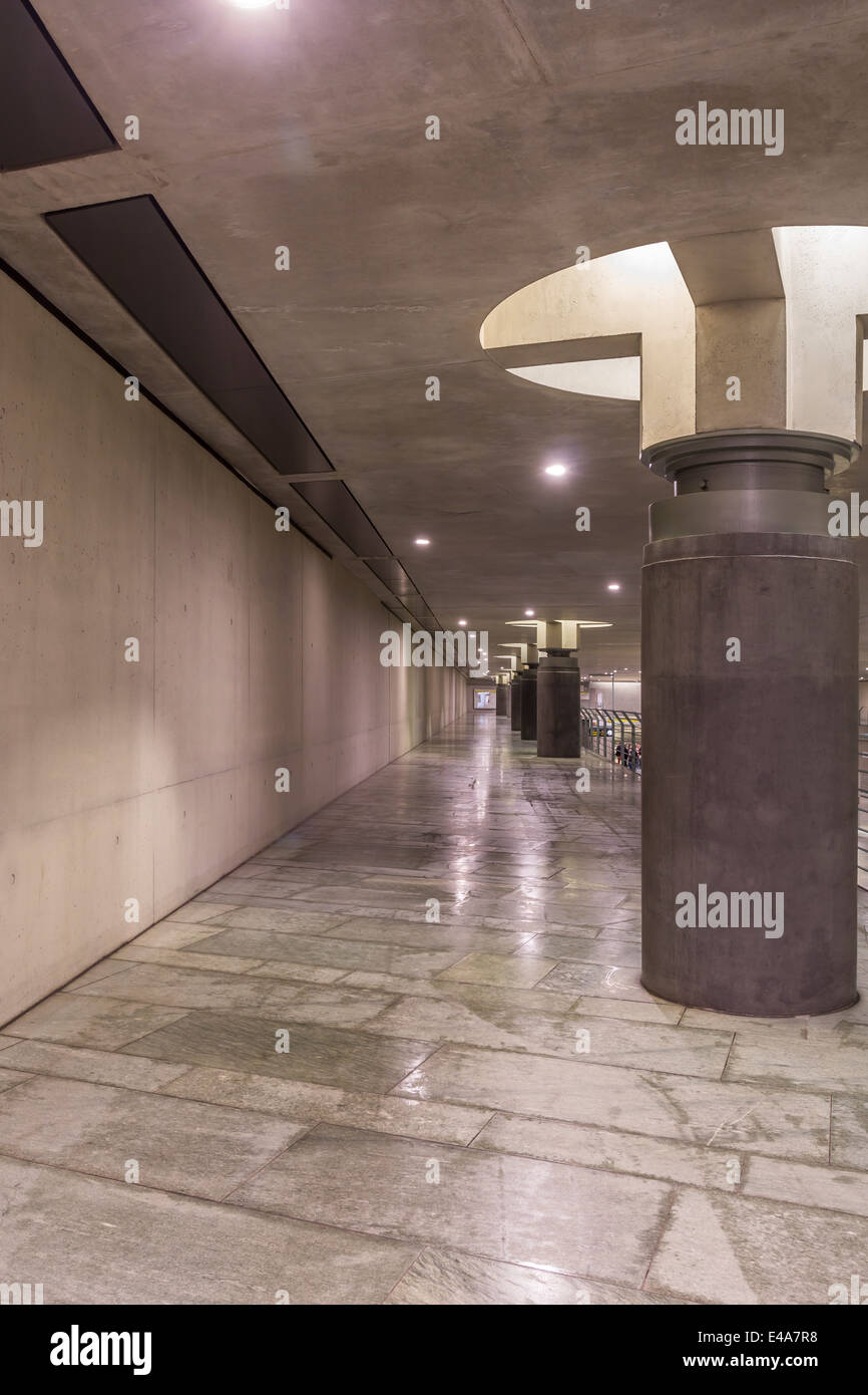 Germany, Berlin, modern architecture of subway station Bundestag Stock ...