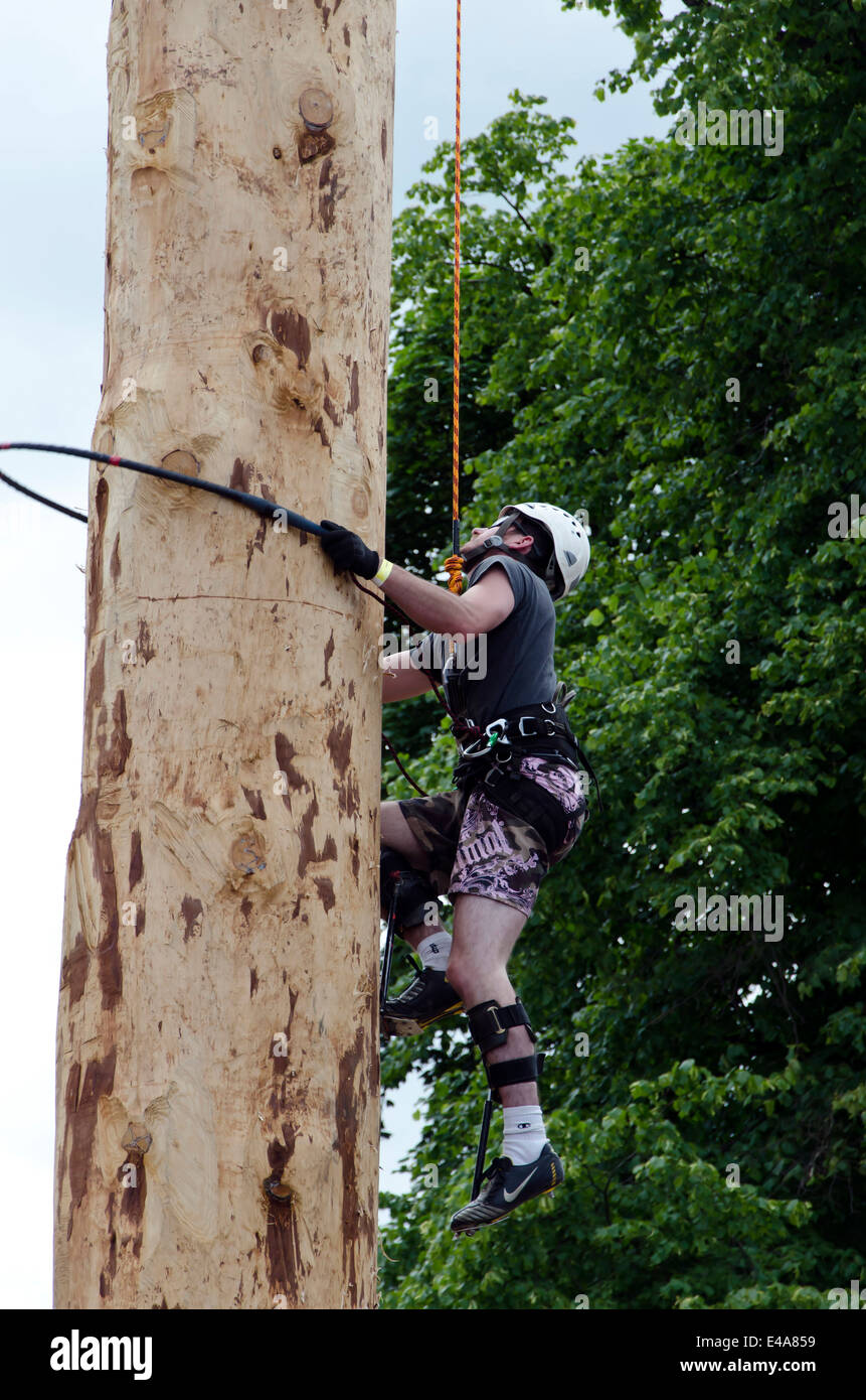 Pole climbing competition europe hi-res stock photography and images ...