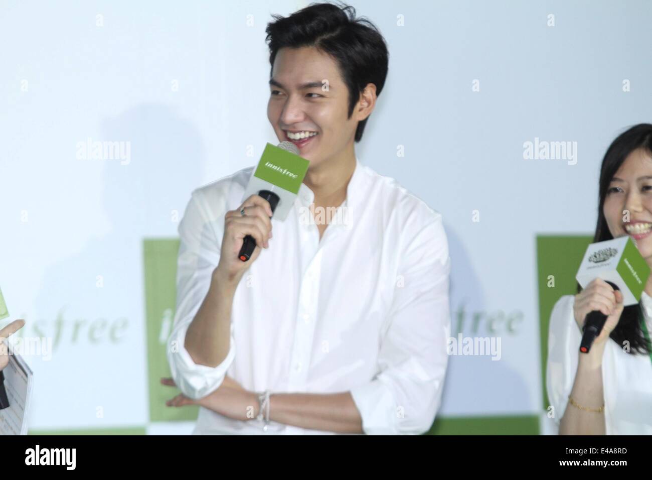 Taipei. 4th July, 2014. South Korean actor Lee MinHo attends innisfree ...