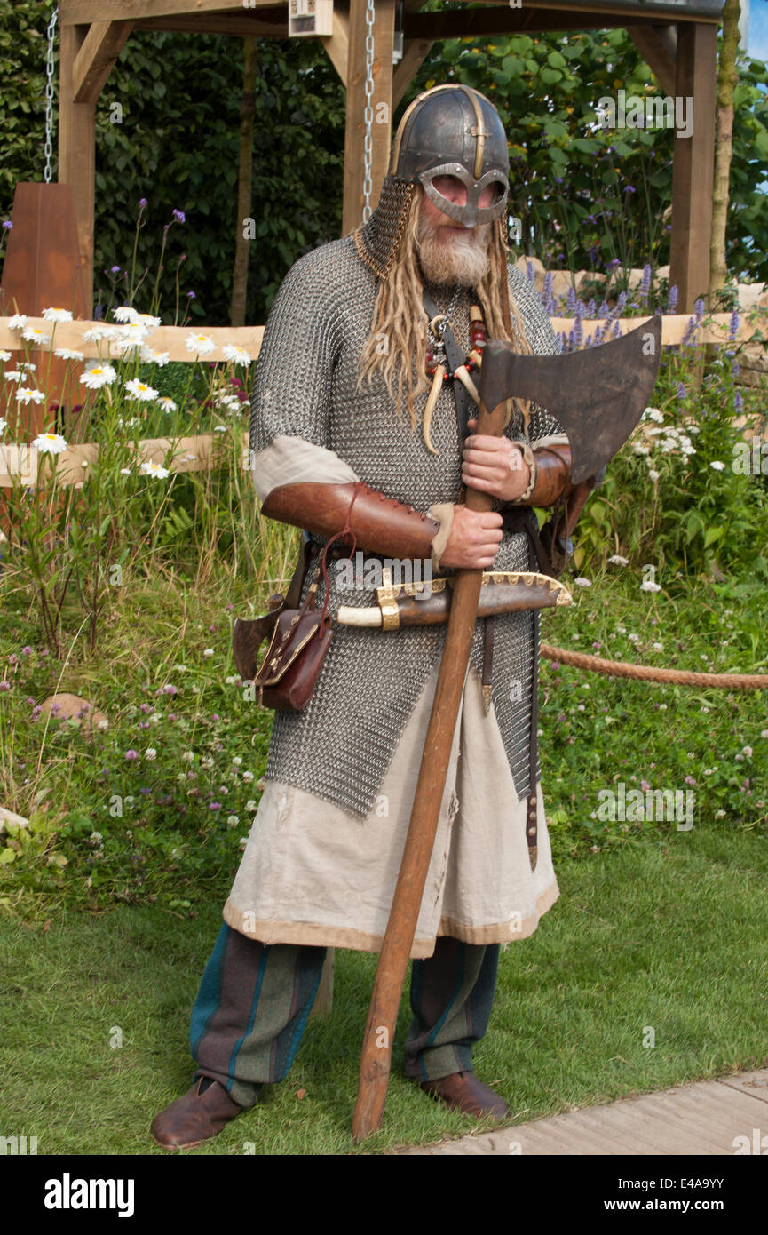 Hampton Court Palace, Surrey UK. 7th July 2014. Vikings guard The ...