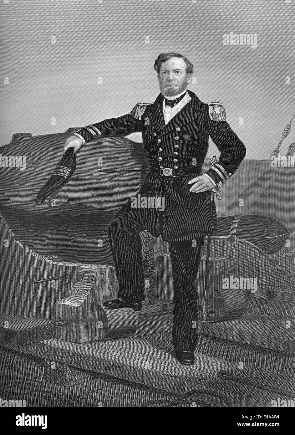 Andrew Hull Foote, 1806 - 1863, an American naval officer in the ...