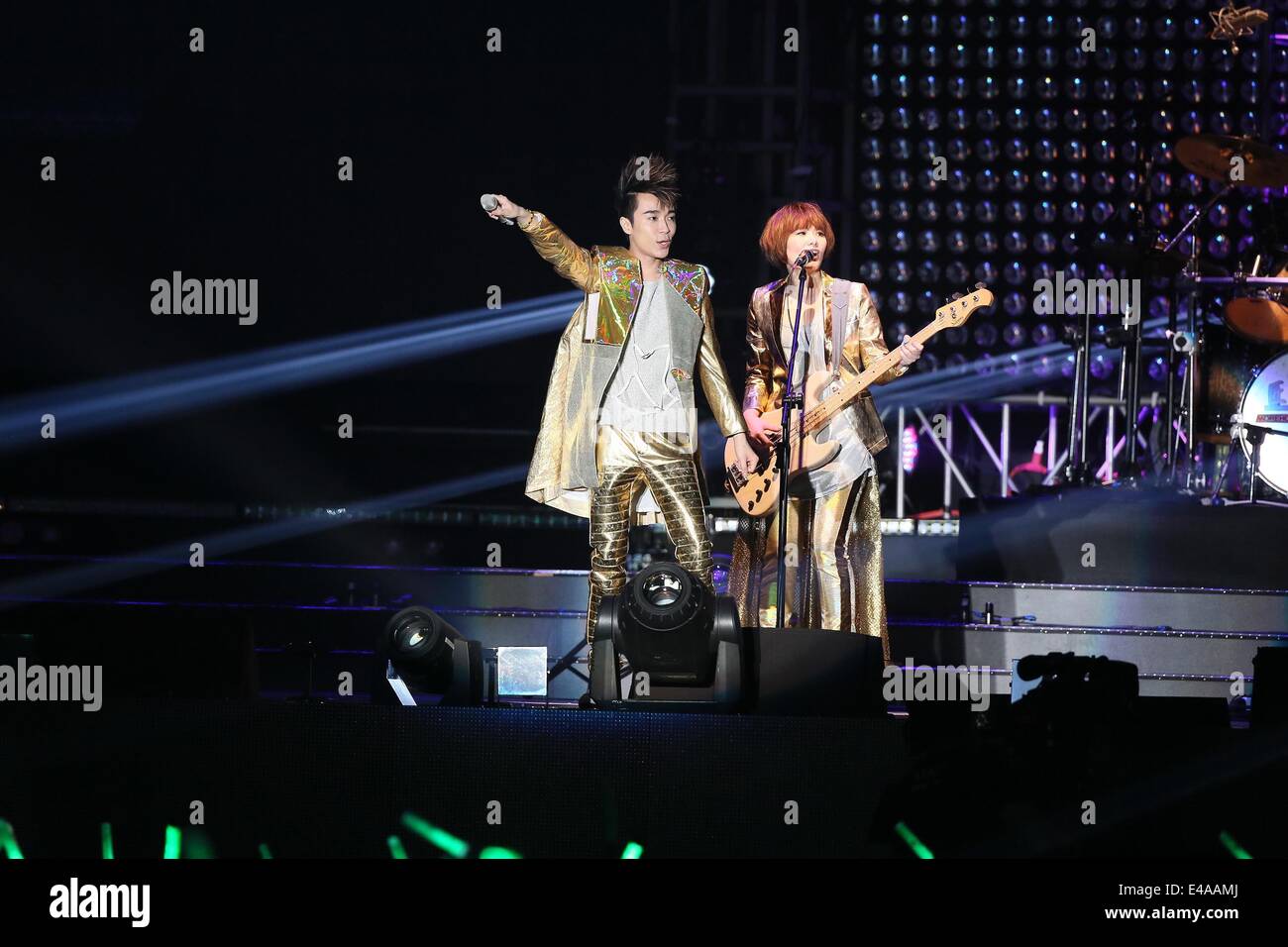 Taiwan pop group Sodagreen hold concert in Taipei,China on Friday July ...