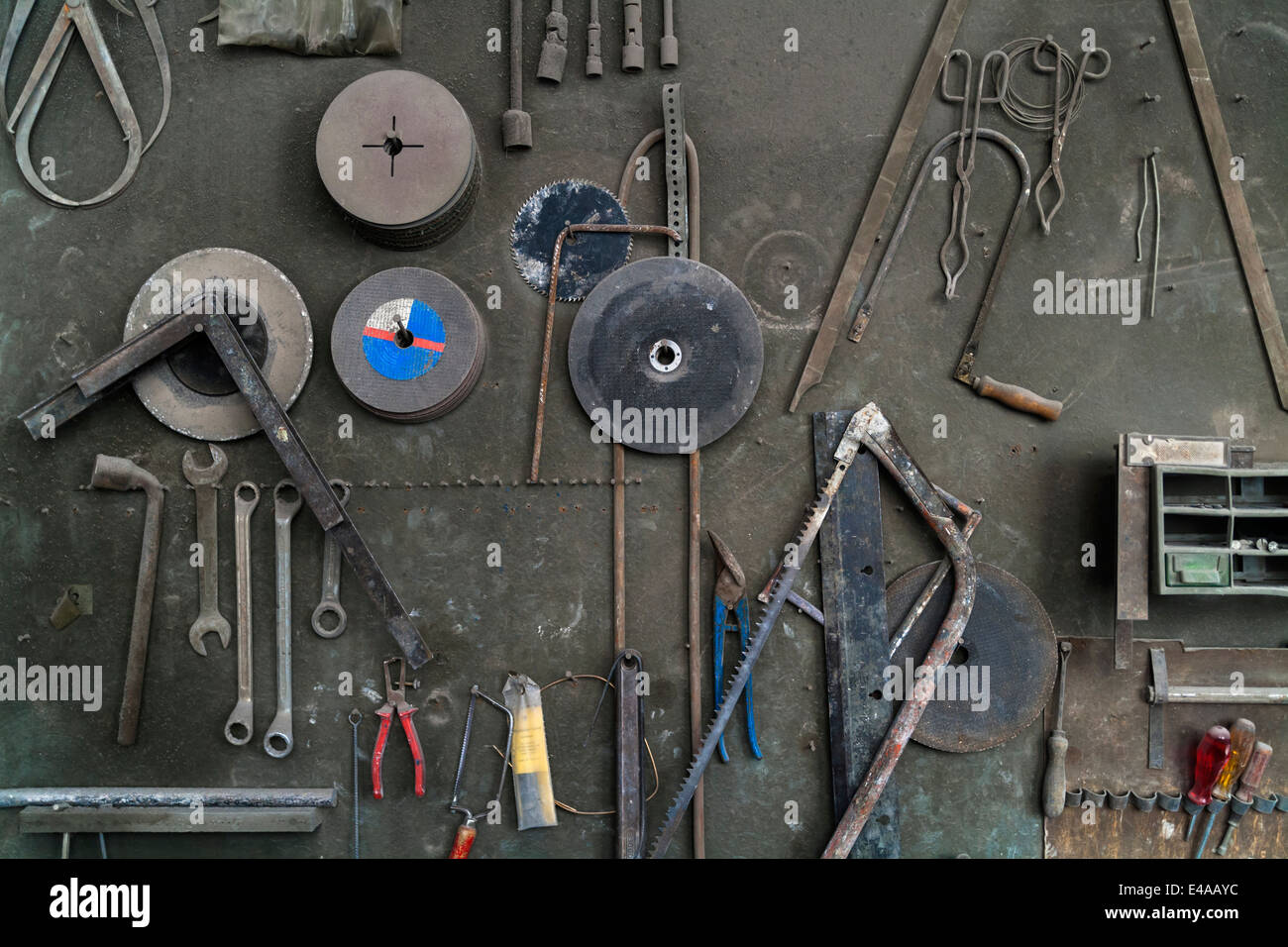Germany, Munich, Tools in art foundry Stock Photo - Alamy