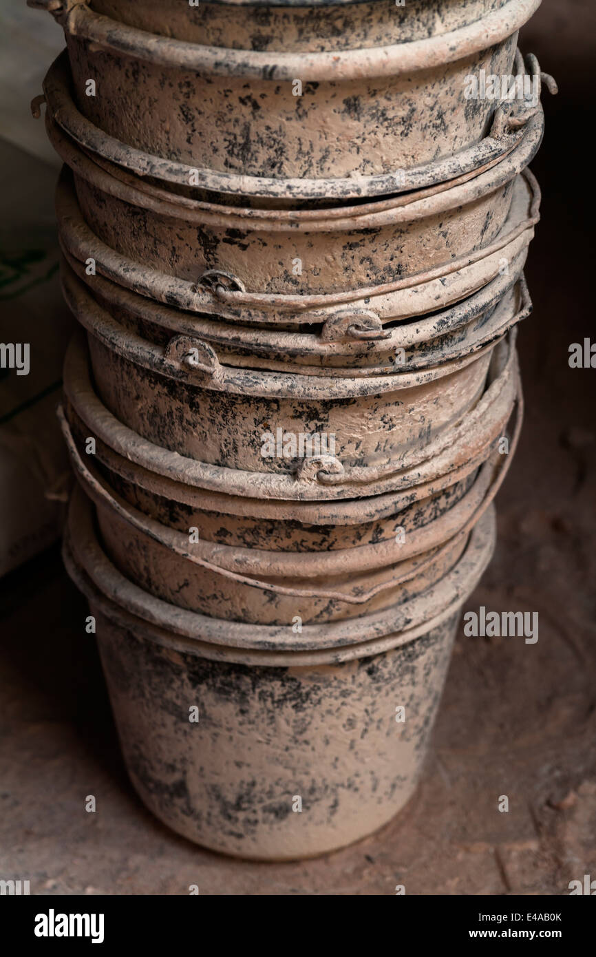 Stack of buckets hi-res stock photography and images - Alamy