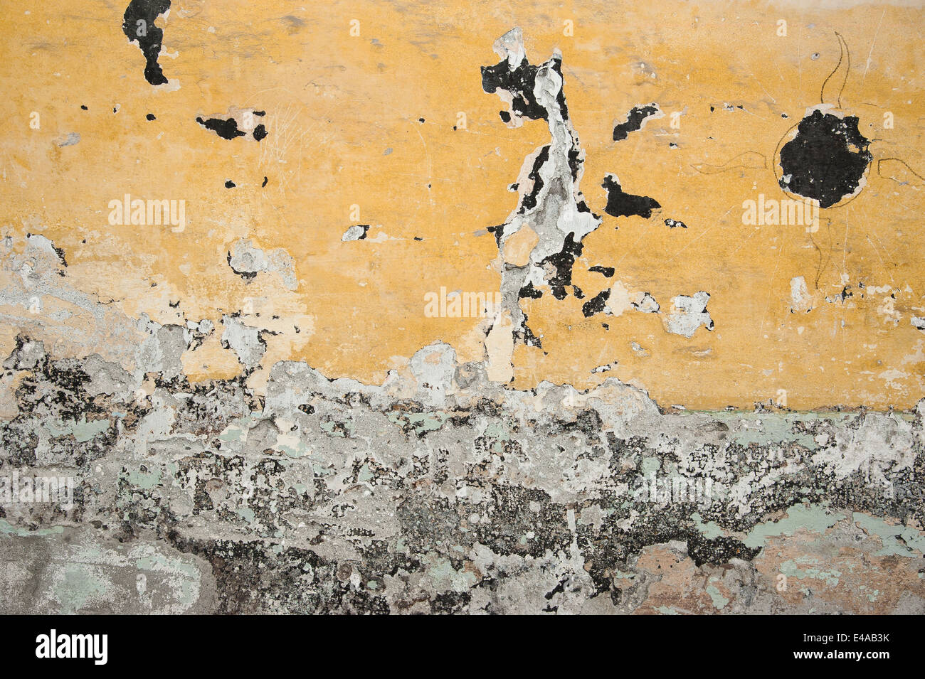 old dirty texture, yellow wall background Stock Photo - Alamy
