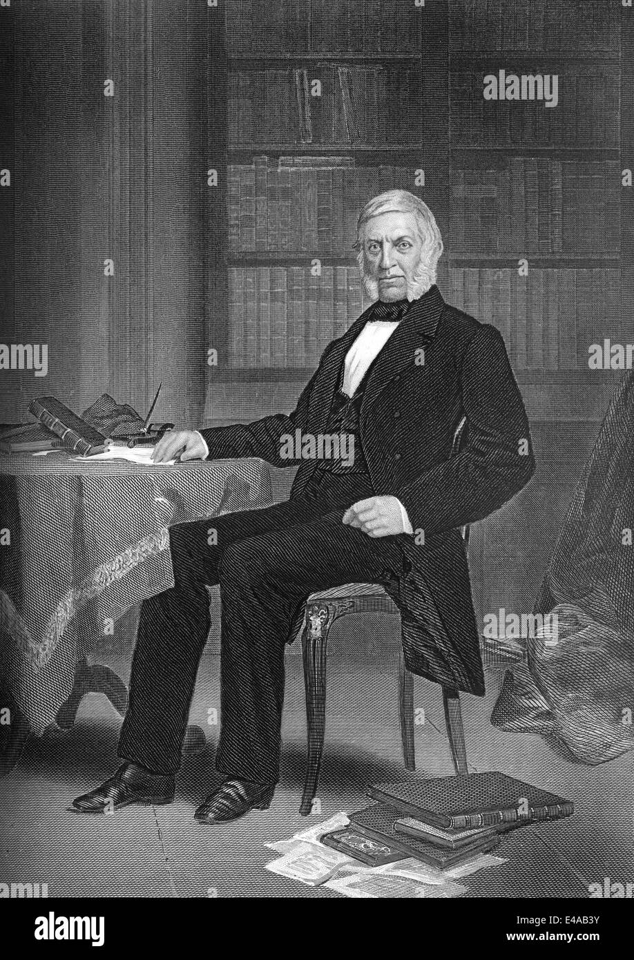 George Bancroft, 1800 - 1891, an American historian and statesman Stock ...