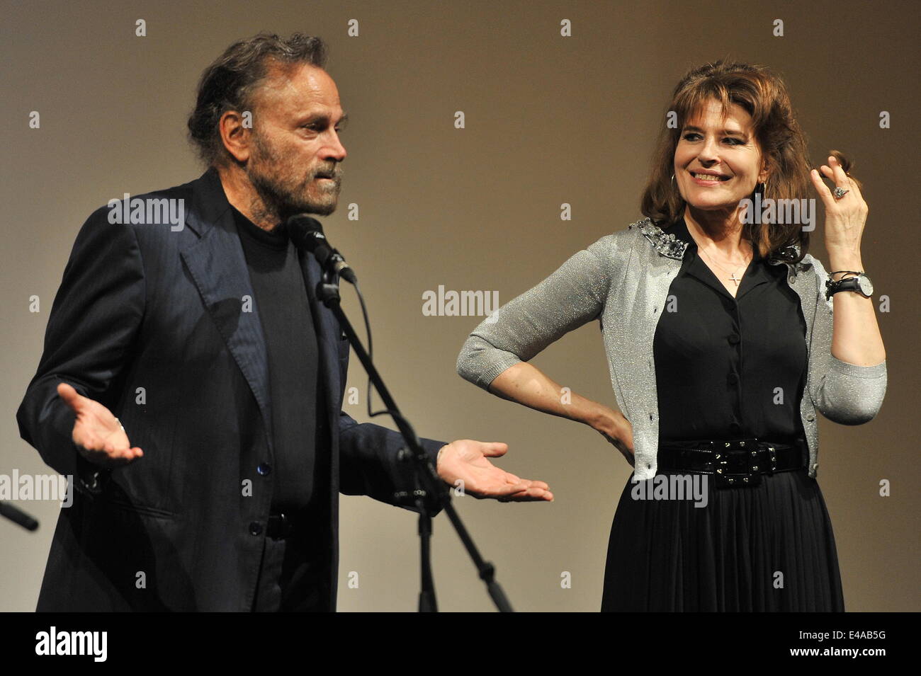 Sunday. 6th July, 2014. French actress and director Fanny Ardant and ...