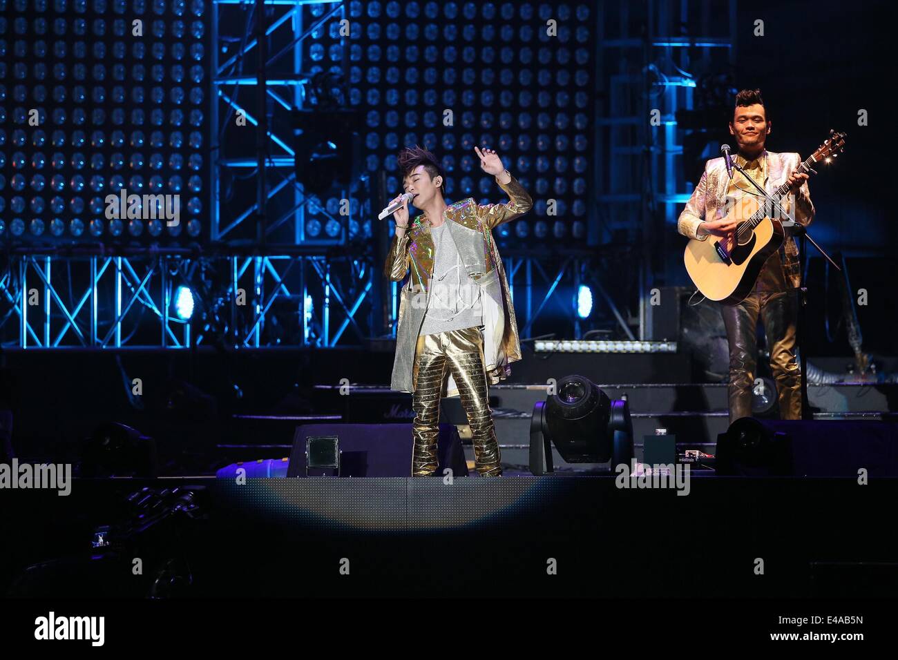 Taiwan pop group Sodagreen hold concert in Taipei,China on Friday July ...