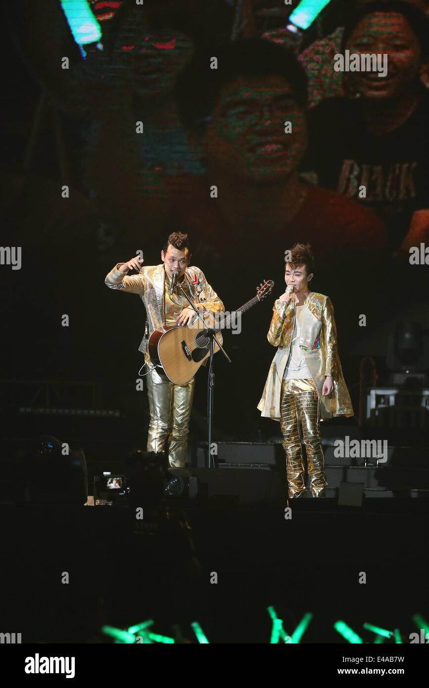 Taiwan pop group Sodagreen hold concert in Taipei,China on Friday July ...