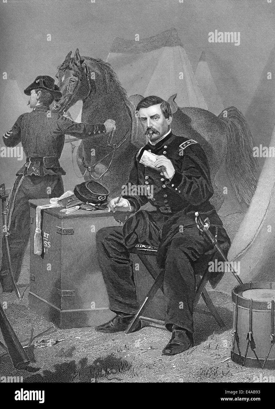 George Brinton McClellan, 1826 - 1885, a major general during the American Civil War Stock Photo ...