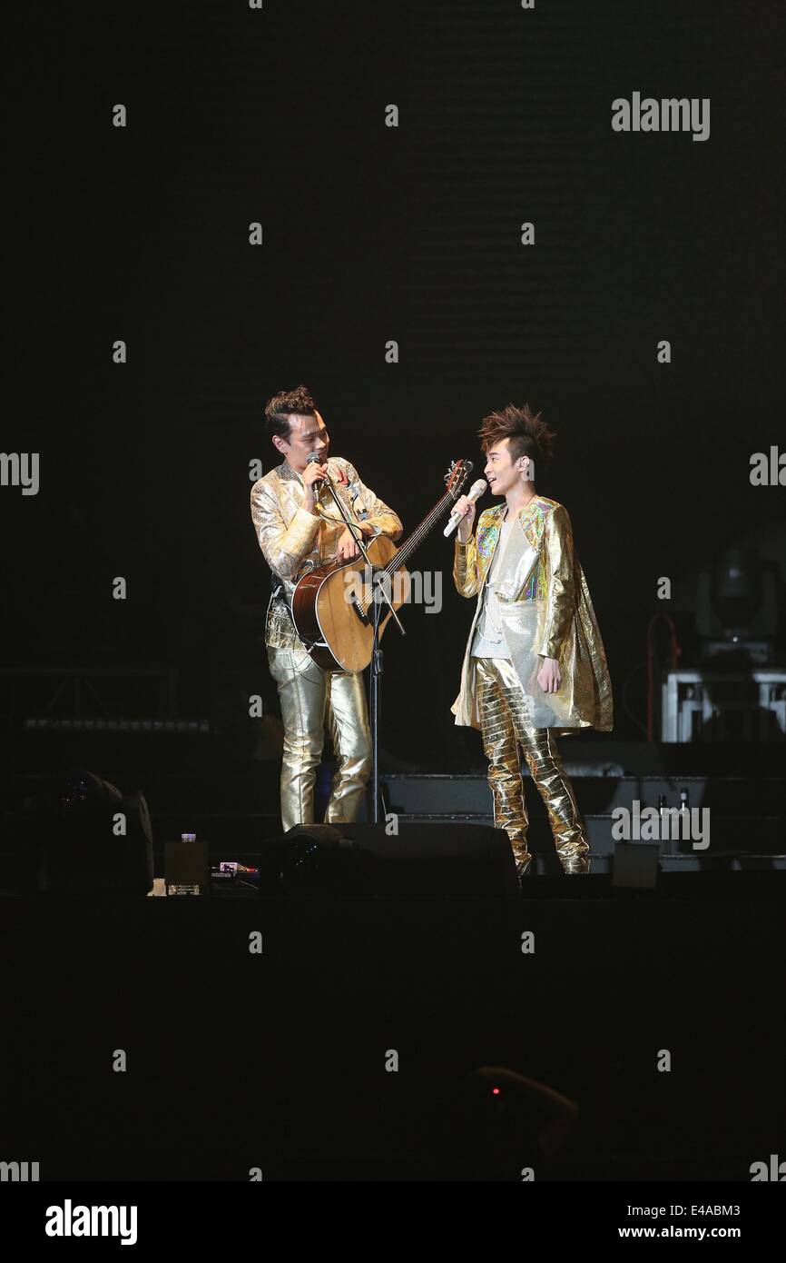 Taiwan pop group Sodagreen hold concert in Taipei,China on Friday July ...