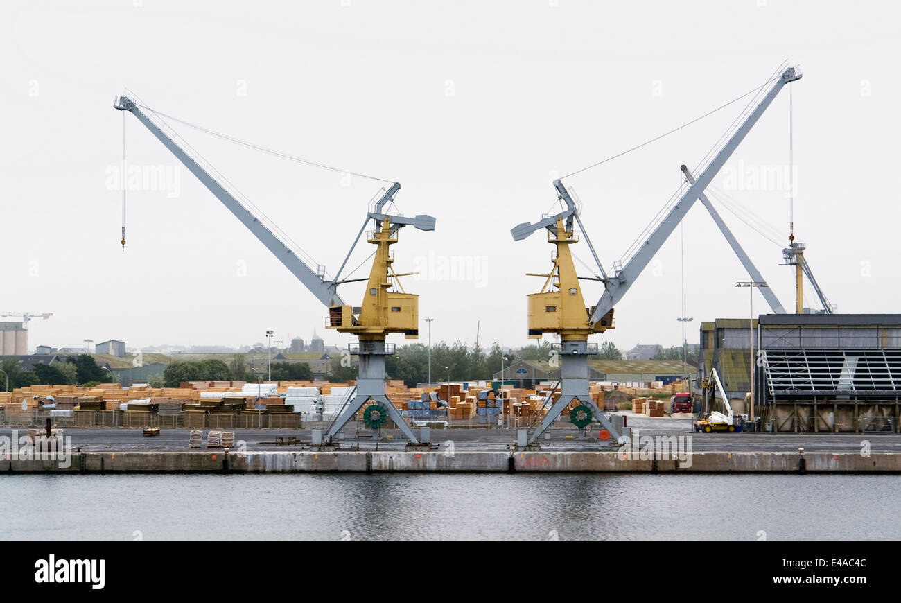 harbor scenery at Saint-Malo, city in northwestern France Stock Photo ...