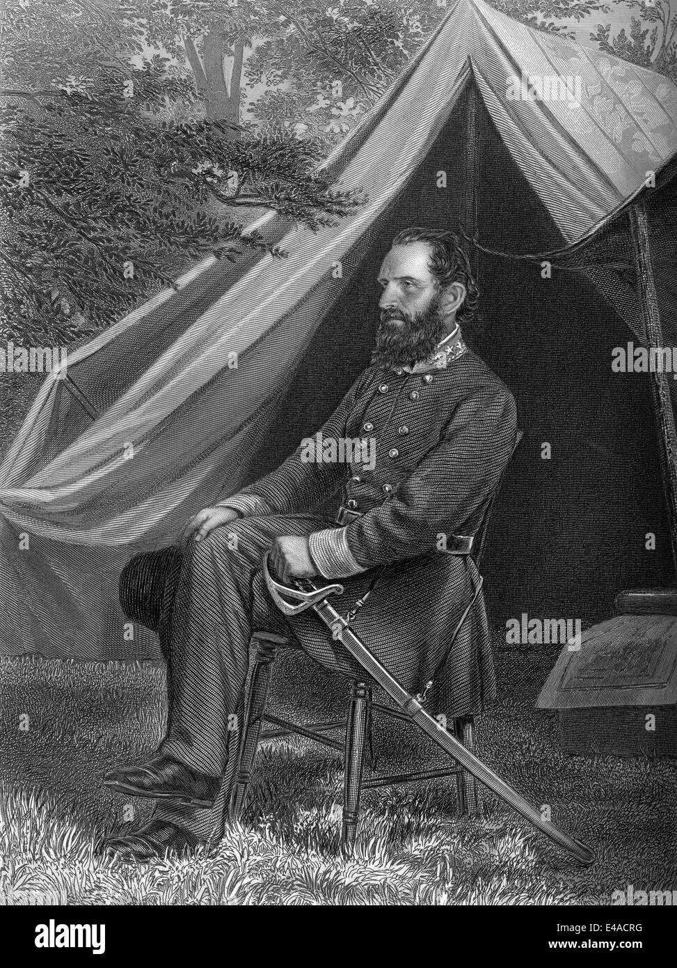 Thomas Jonathan "Stonewall" Jackson, 1824 - 1863, a Confederate general ...