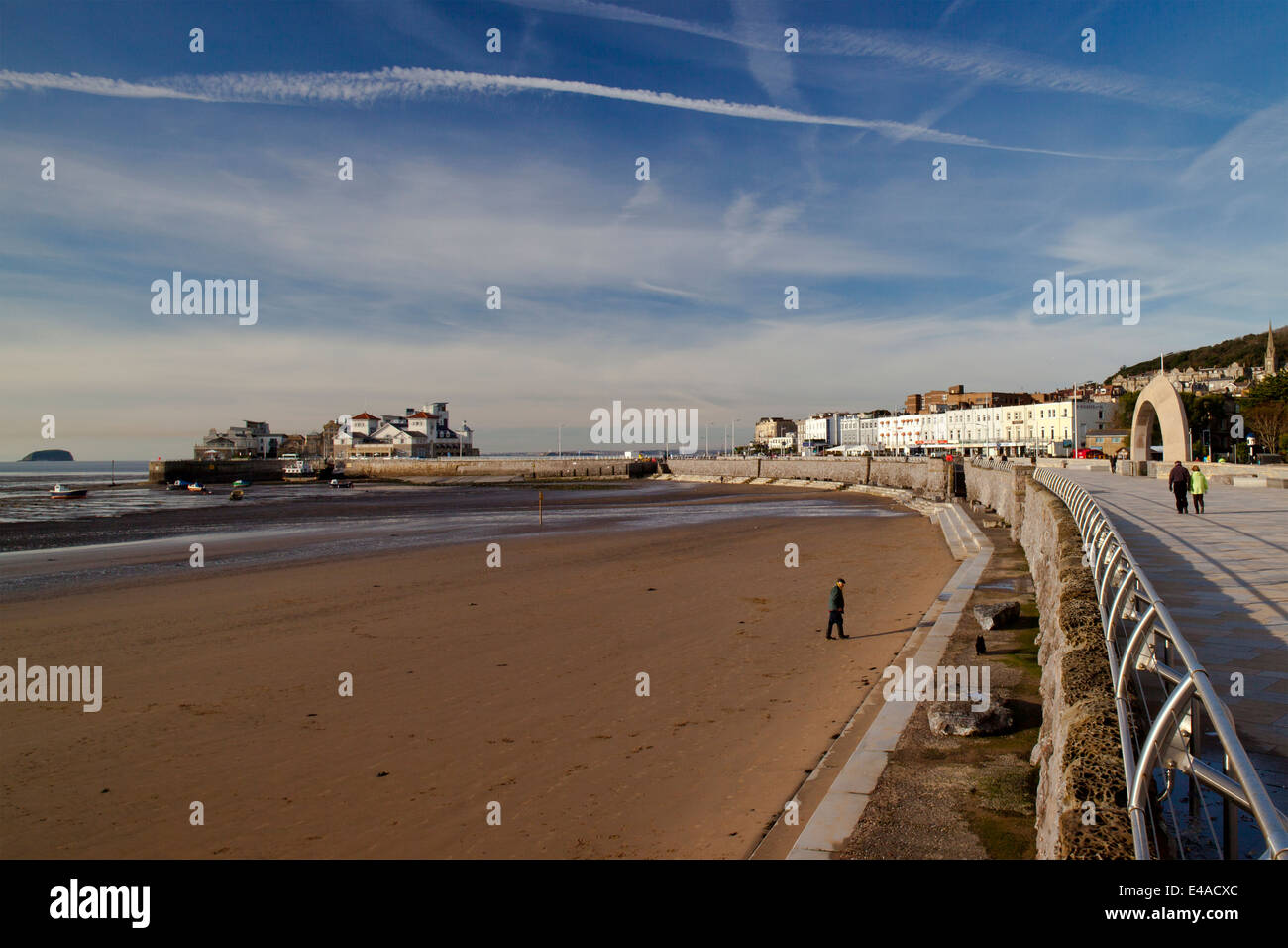 Weston super mare promenade seafront somerset england hi-res stock ...
