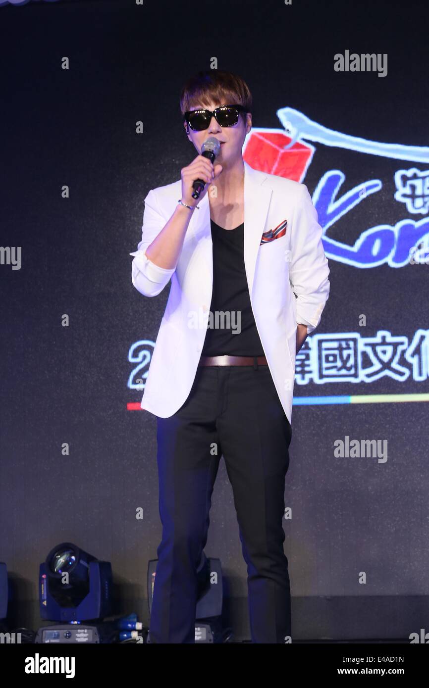 Taipei. 5th July, 2014. Shin Hyesung of South Korea boy band Shinhwa ...