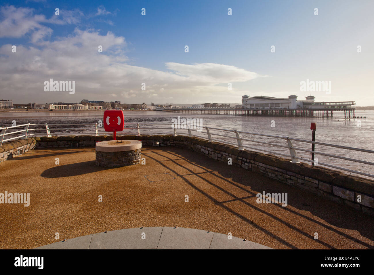 The rebuilt Grand Pier (2010) from Knightstone Island at Weston-super ...