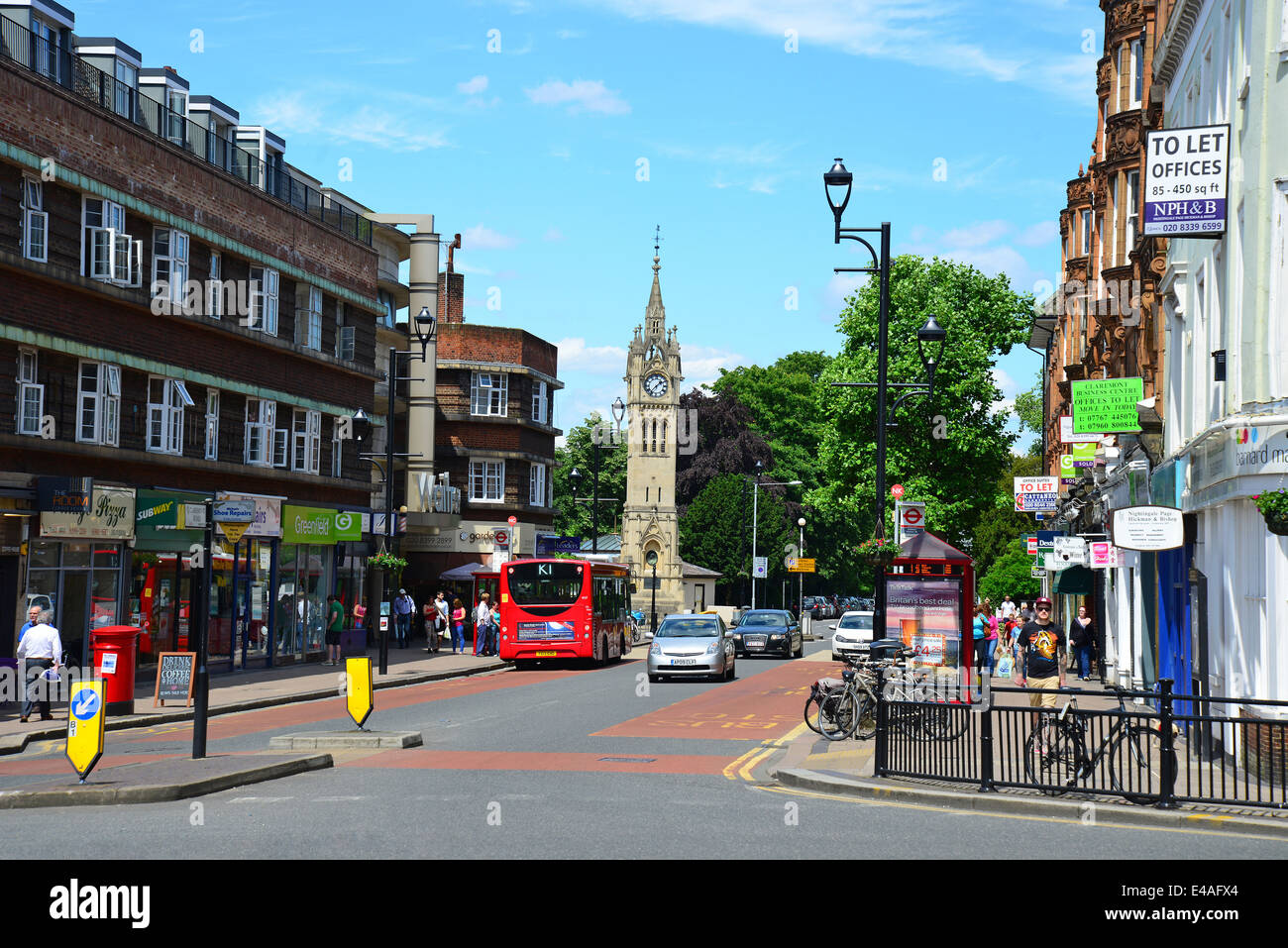 Coronation Clock Tower, Claremont Road, Surbiton, Royal Borough of ...