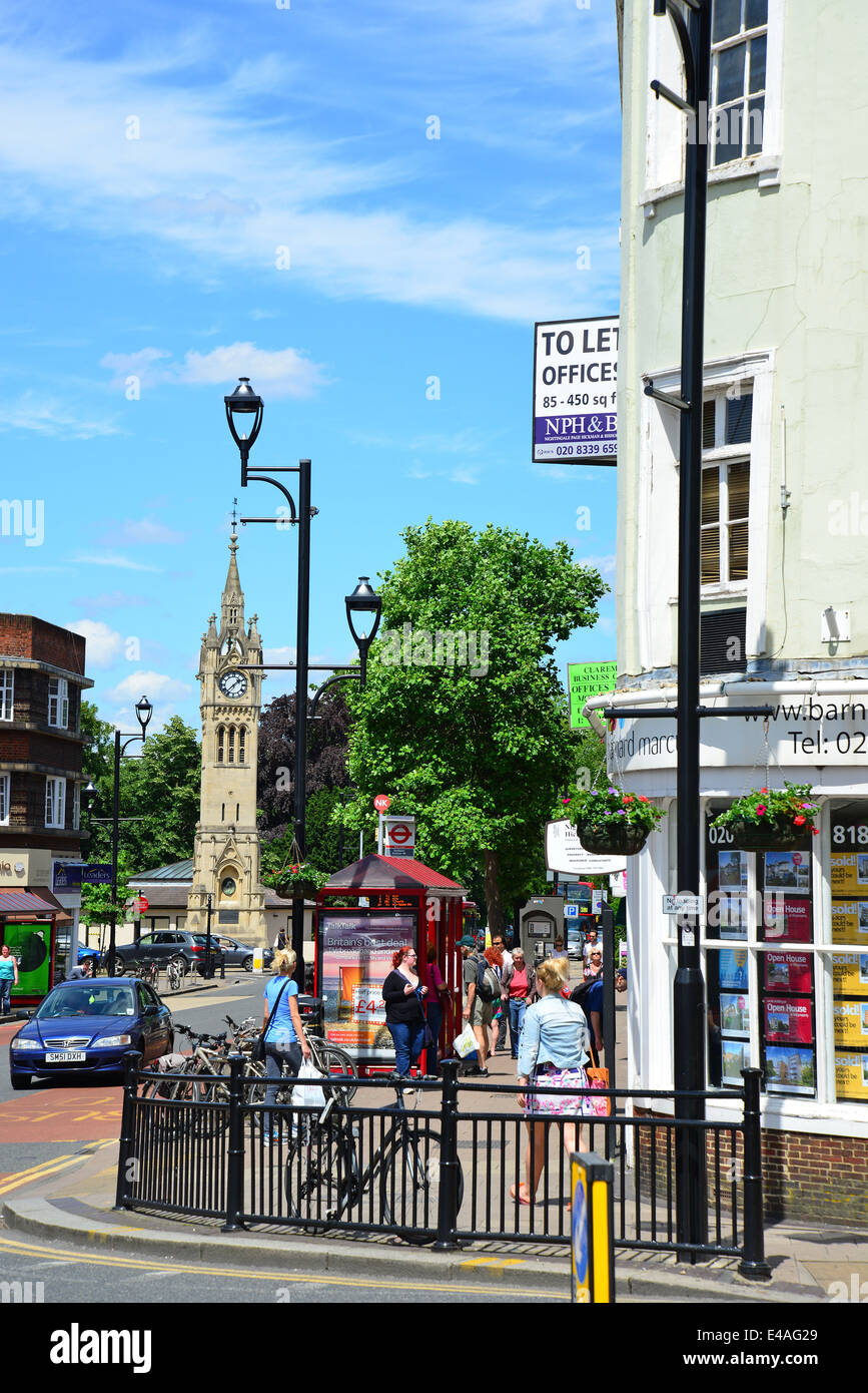 Coronation Clock Tower, Claremont Road, Surbiton, Royal Borough of ...