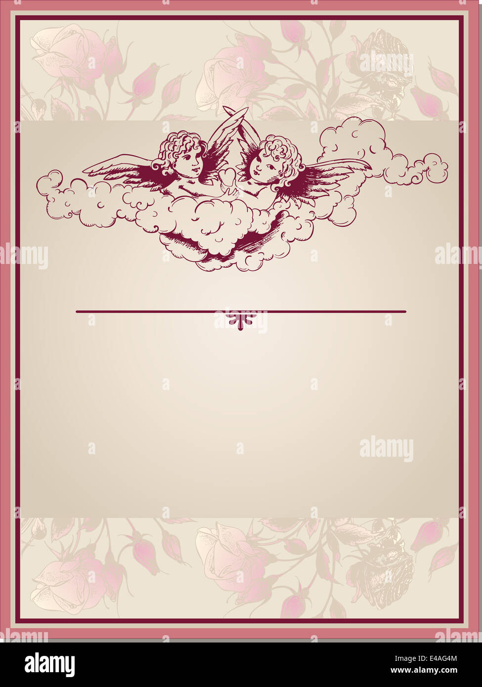 Angels with roses hi-res stock photography and images - Alamy