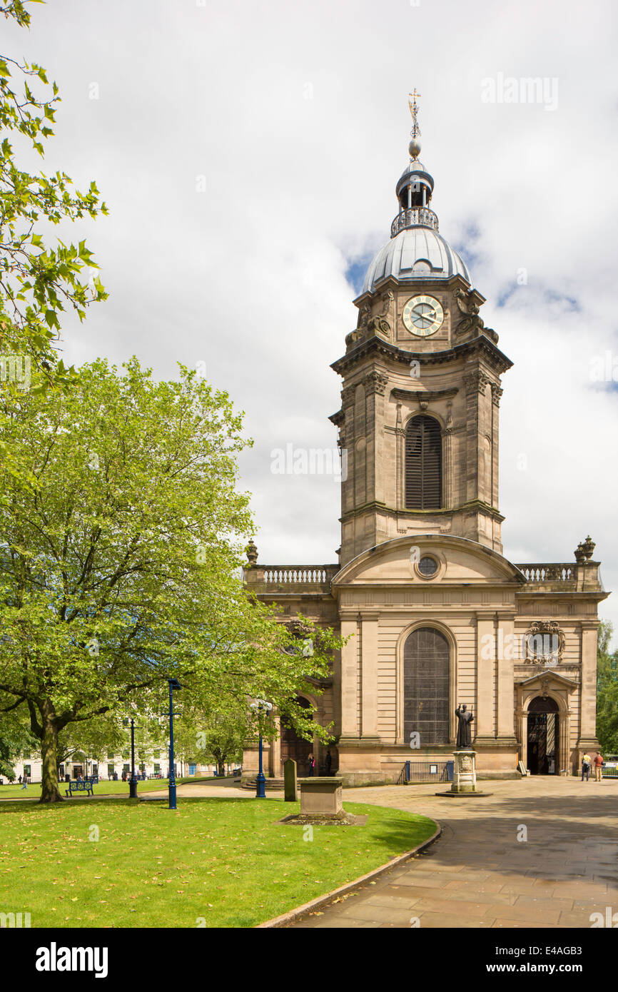 St Philip's Cathedral, Birmingham, Colmore Row, England, UK Stock Photo ...